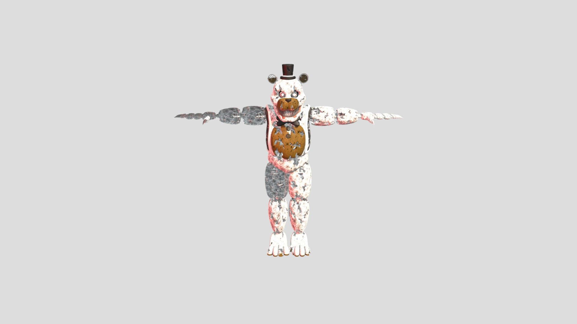 Stylized Nightmare Freddy v3 - Download Free 3D model by Sonic-el ...