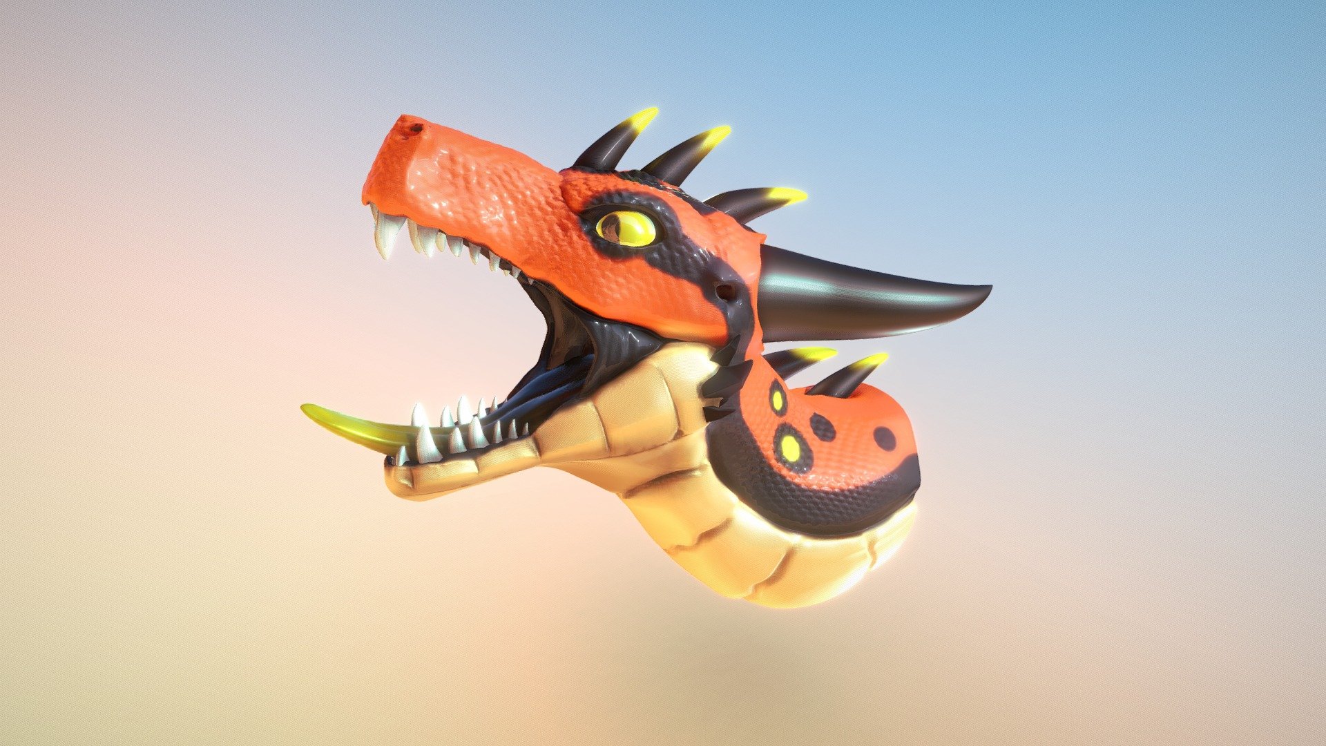 Spike Dragon - 3D model by zeptimus [d917f02] - Sketchfab