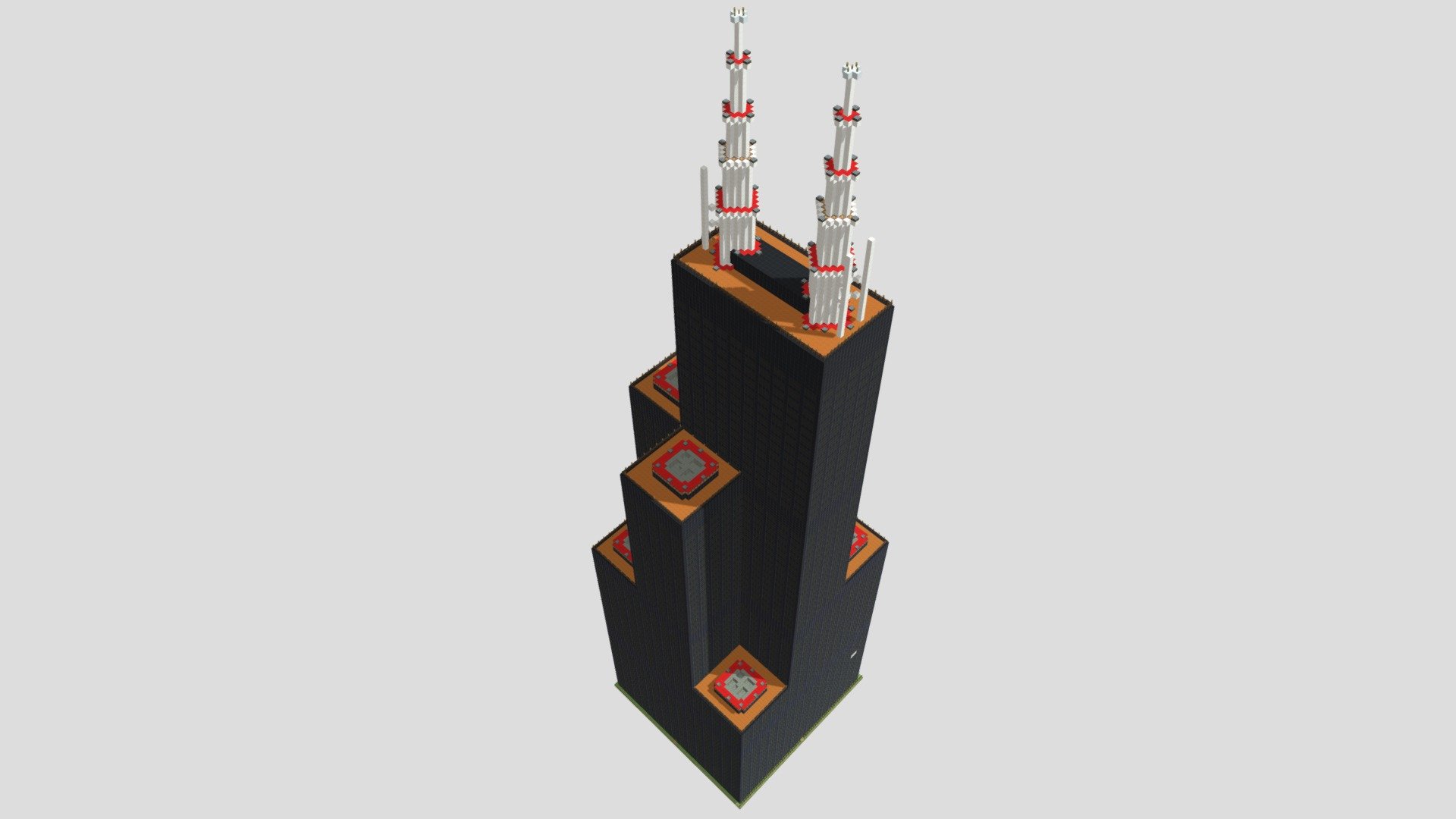 Minecraft - Willis Tower - Download Free 3D model by Minecrafter1984 ...