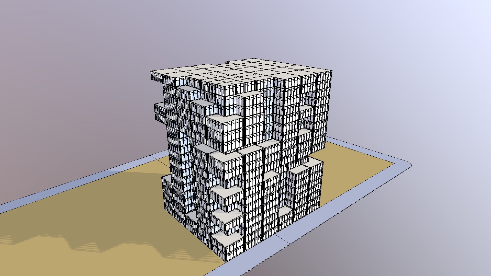 玻璃建築_C棟 - 3D model by phoebeHAPPY [d91814d] - Sketchfab