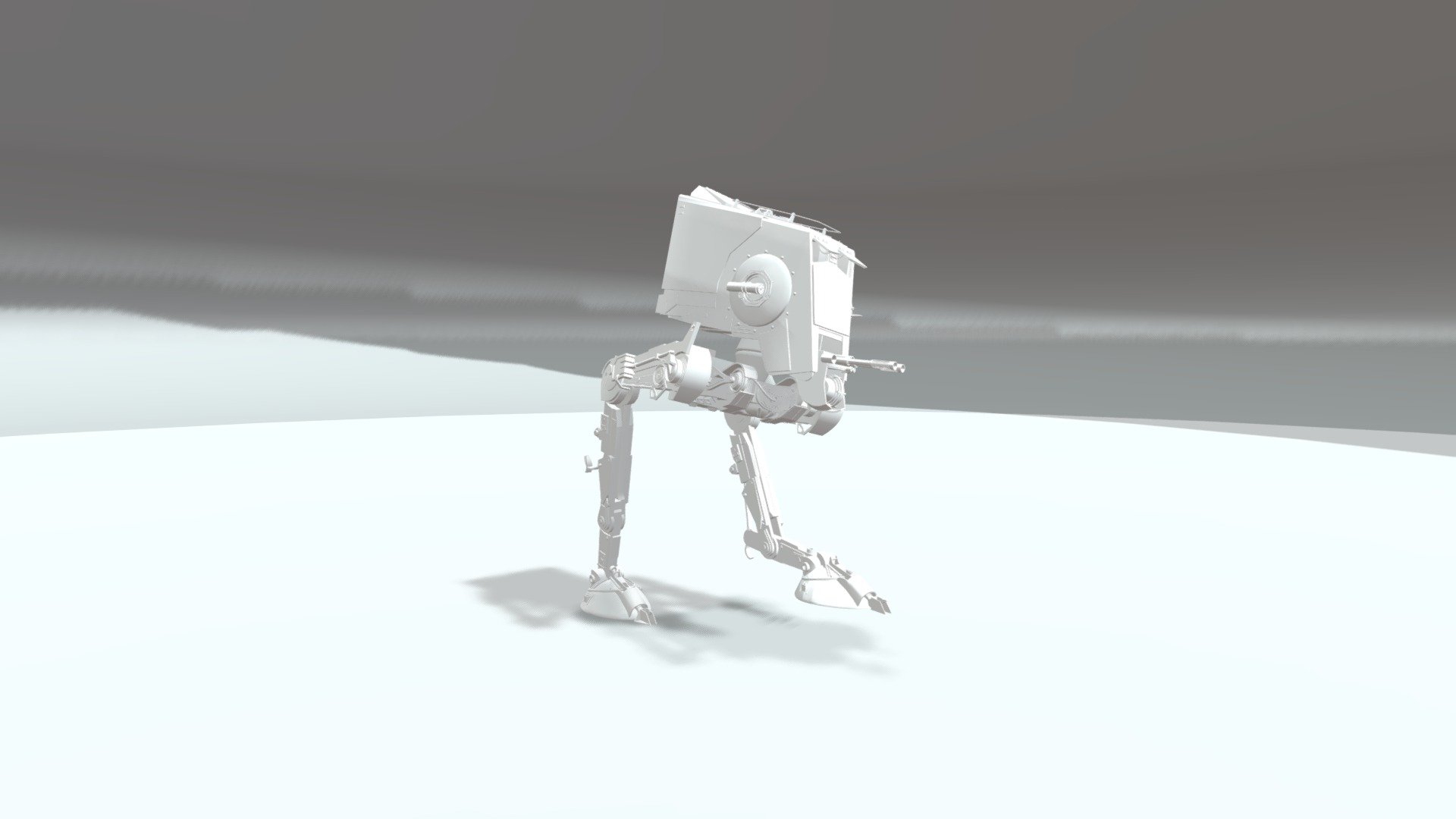 Running animation for a AT-ST - 3D model by hunterdeming65 [d9182d6 ...