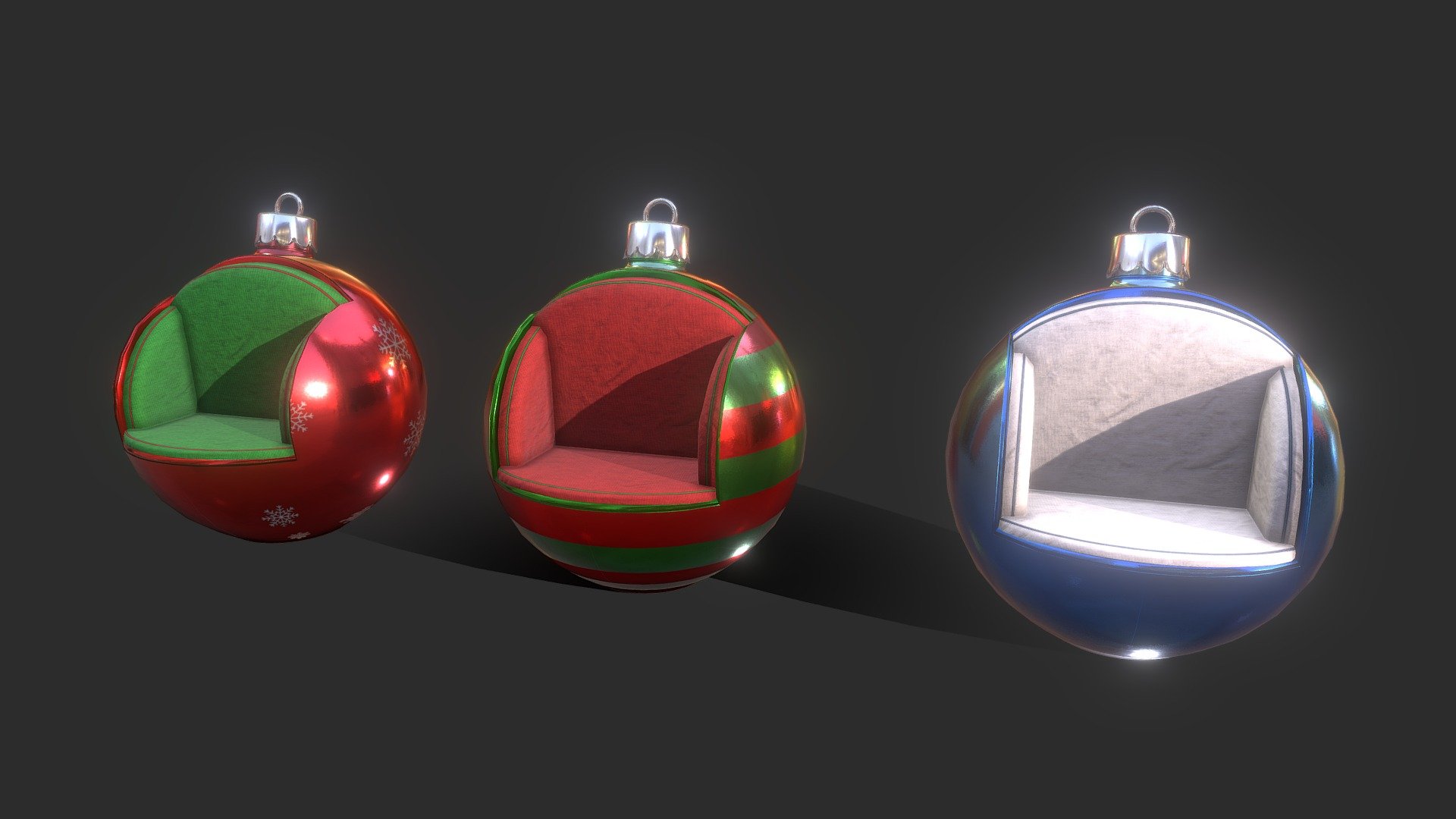 Client Project - Holiday Ornament Chair - WIP - 3D model by ...