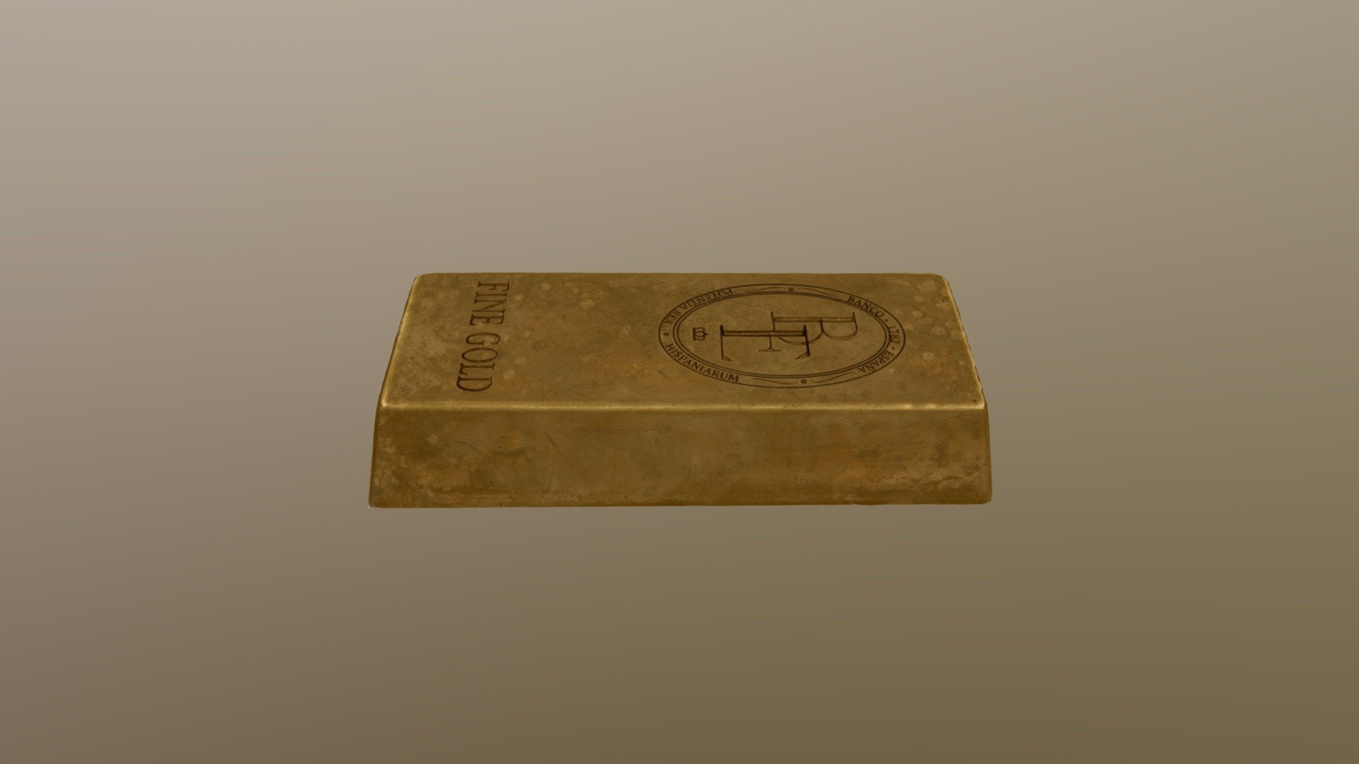 Gold Bar - 3D model by FarFireCreative [d919057] - Sketchfab