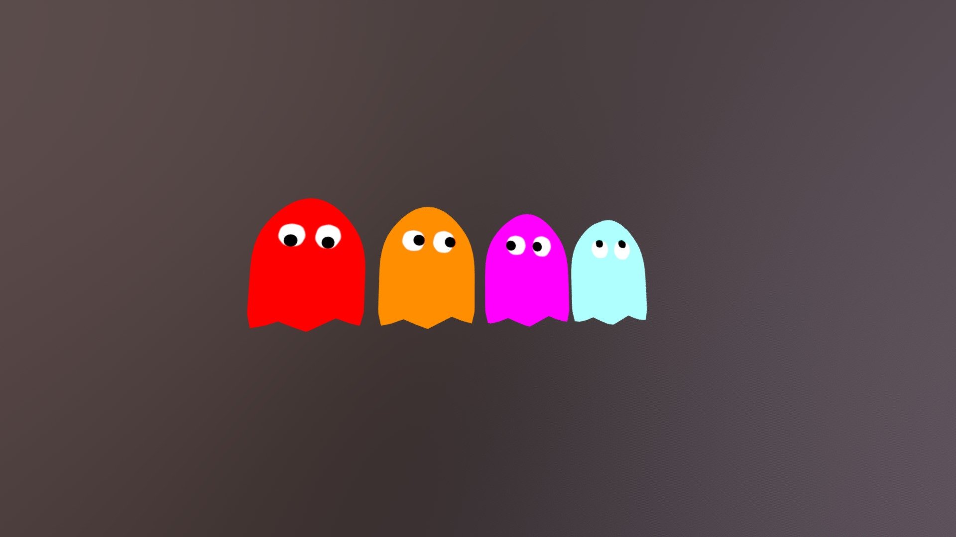 Pacman Ghosts - 3D model by Bethyybrown [d91aa4b] - Sketchfab