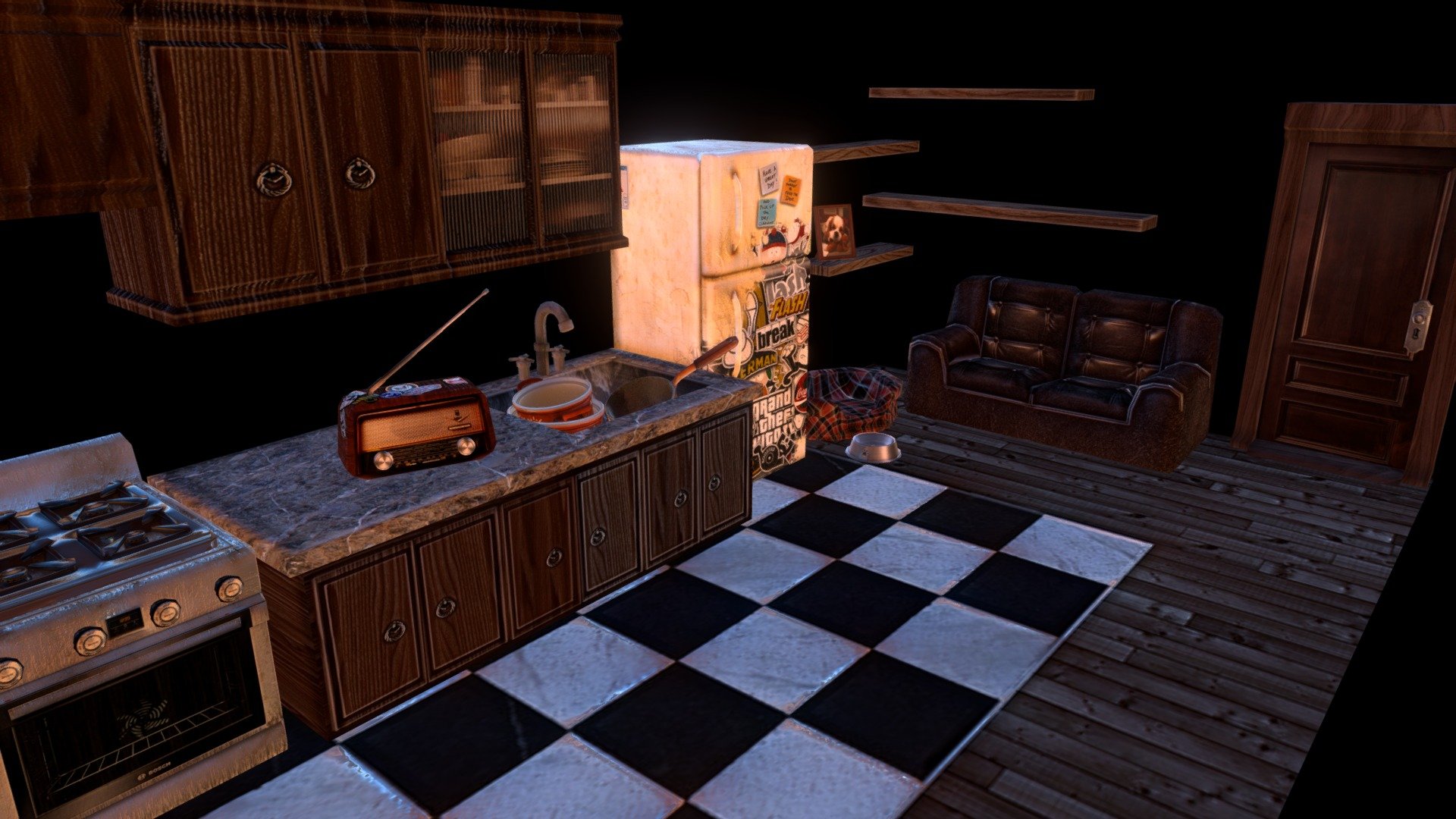 Apartment Horror Game - 3D model by Lin Mang Liu (@linliu) [d91d341 ...