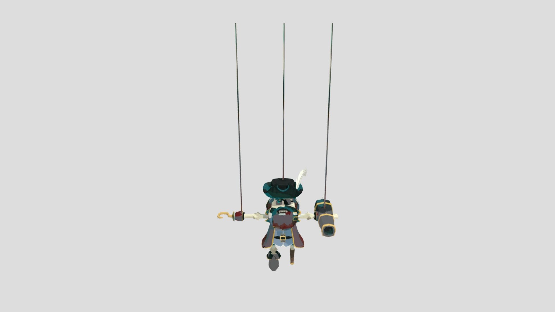 PC Computer Rec Room ghost beard broken - Download Free 3D model by ...