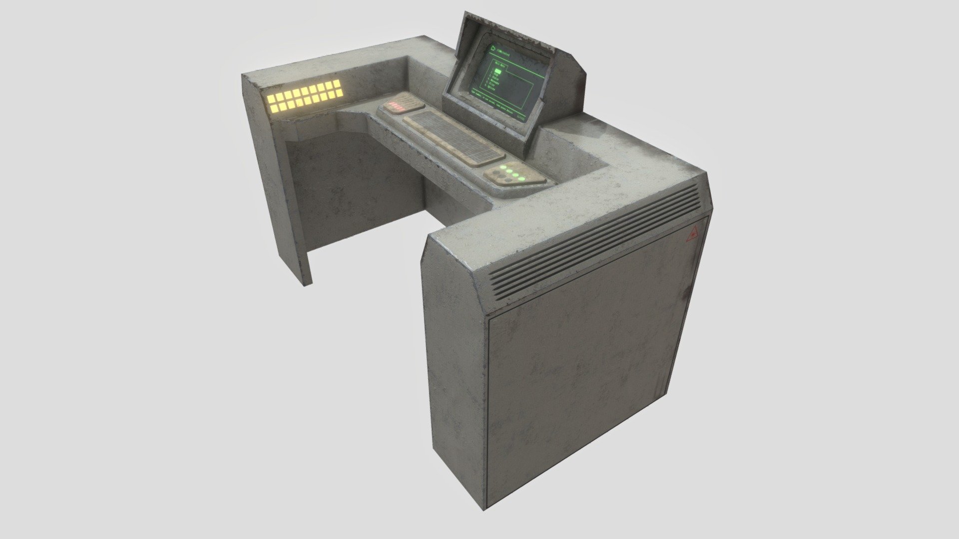 Retro Command Console Aged - Download Free 3D model by cgwhiteford ...