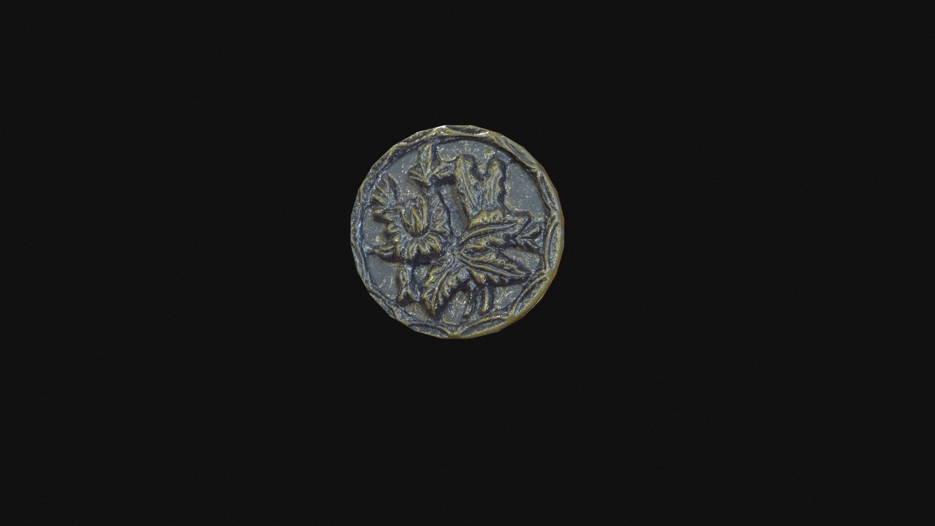 LoPoly Vintage Metal Button No. 11 - Download Free 3D model by Juan ...