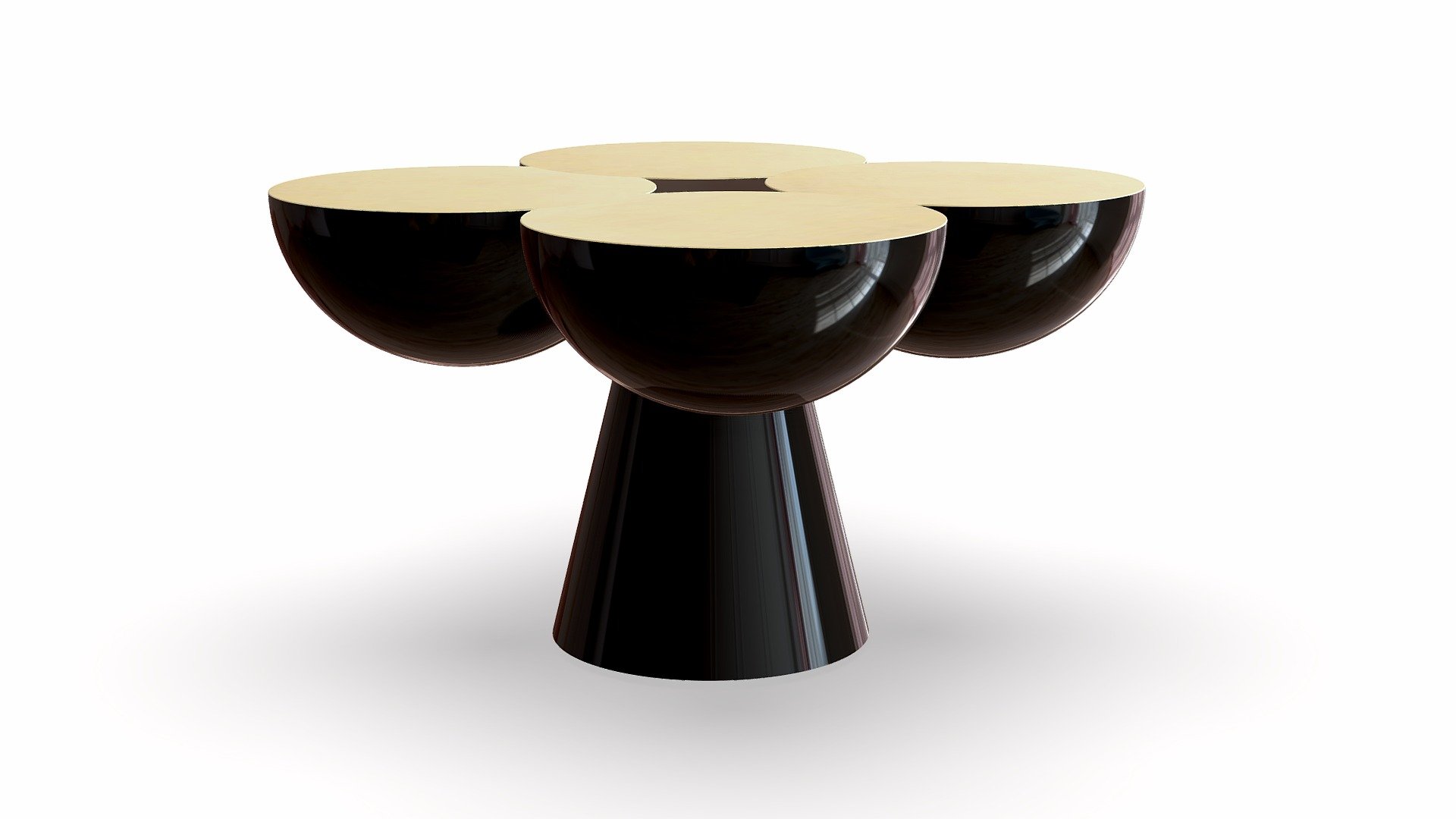 DASYA DINING TABLE - NATURAL MATTE - 3D model by 3D Studio (@esyaputra ...