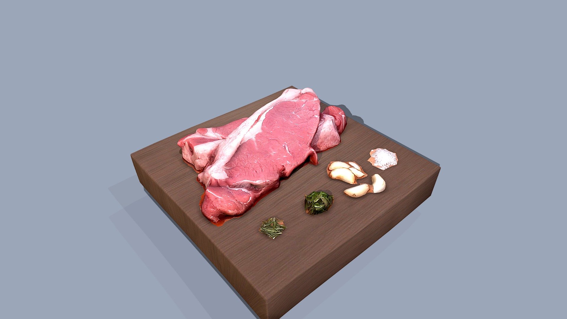 raw pork meat new york cut high medium - Buy Royalty Free 3D model by ...