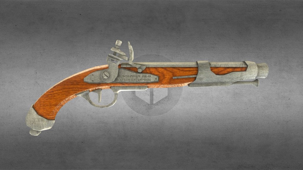 french flint-gun - 3D model by harway [d92b780] - Sketchfab