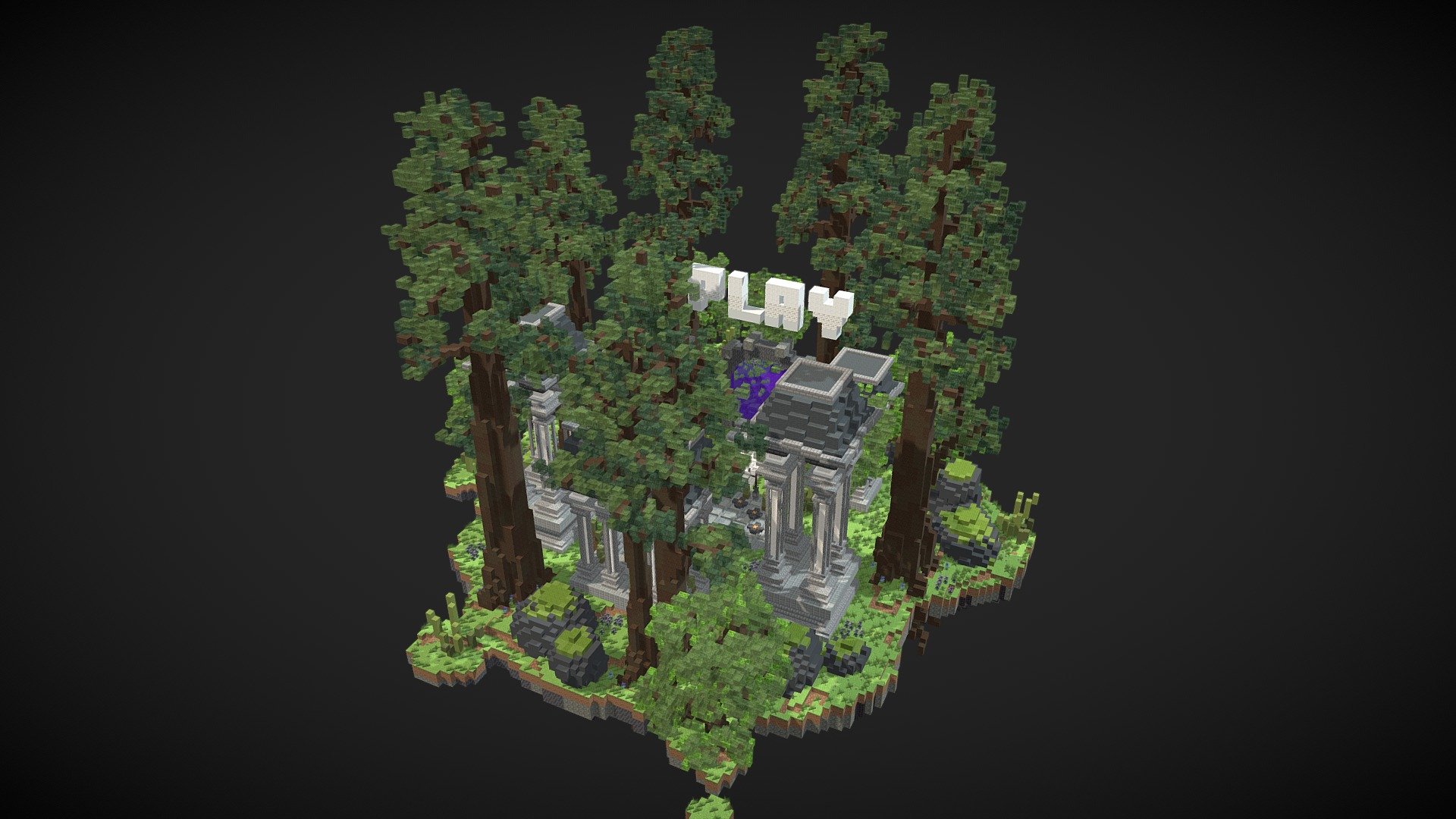 Realmforge Hub [Minecraft] - 3D model by Hylarion [d92e3c8] - Sketchfab