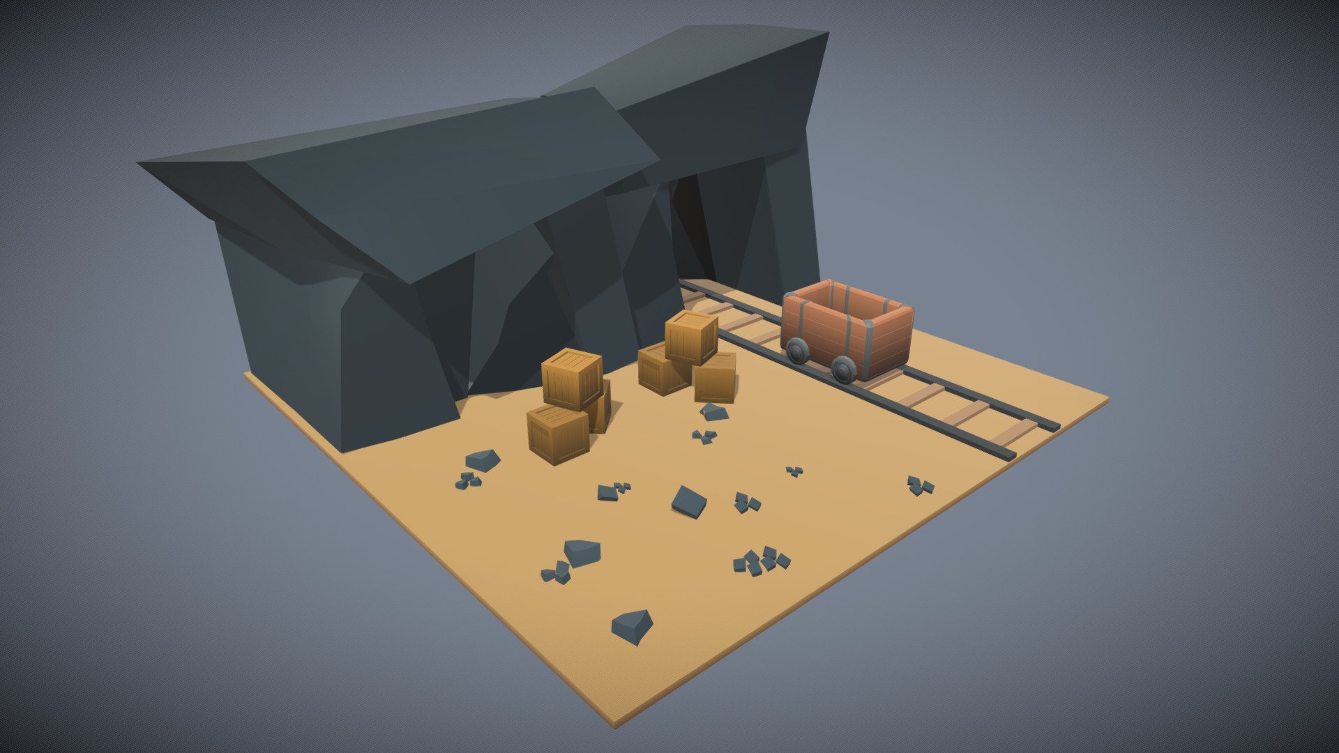 Mine Entrance - Download Free 3D model by Jen S Abbott (@jsabbott ...