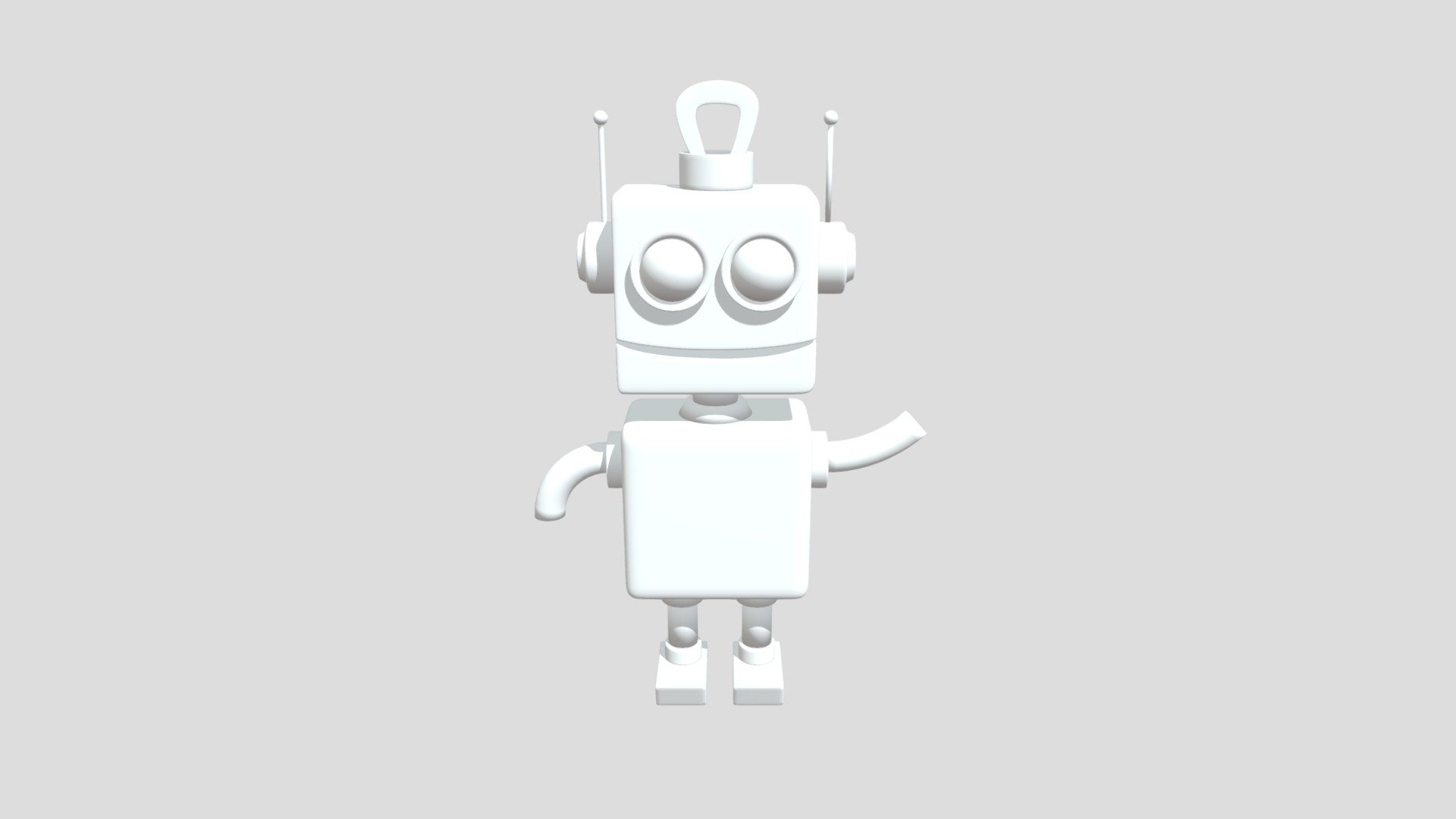 Robosapien Robot Design Table Etiquette 3d Model