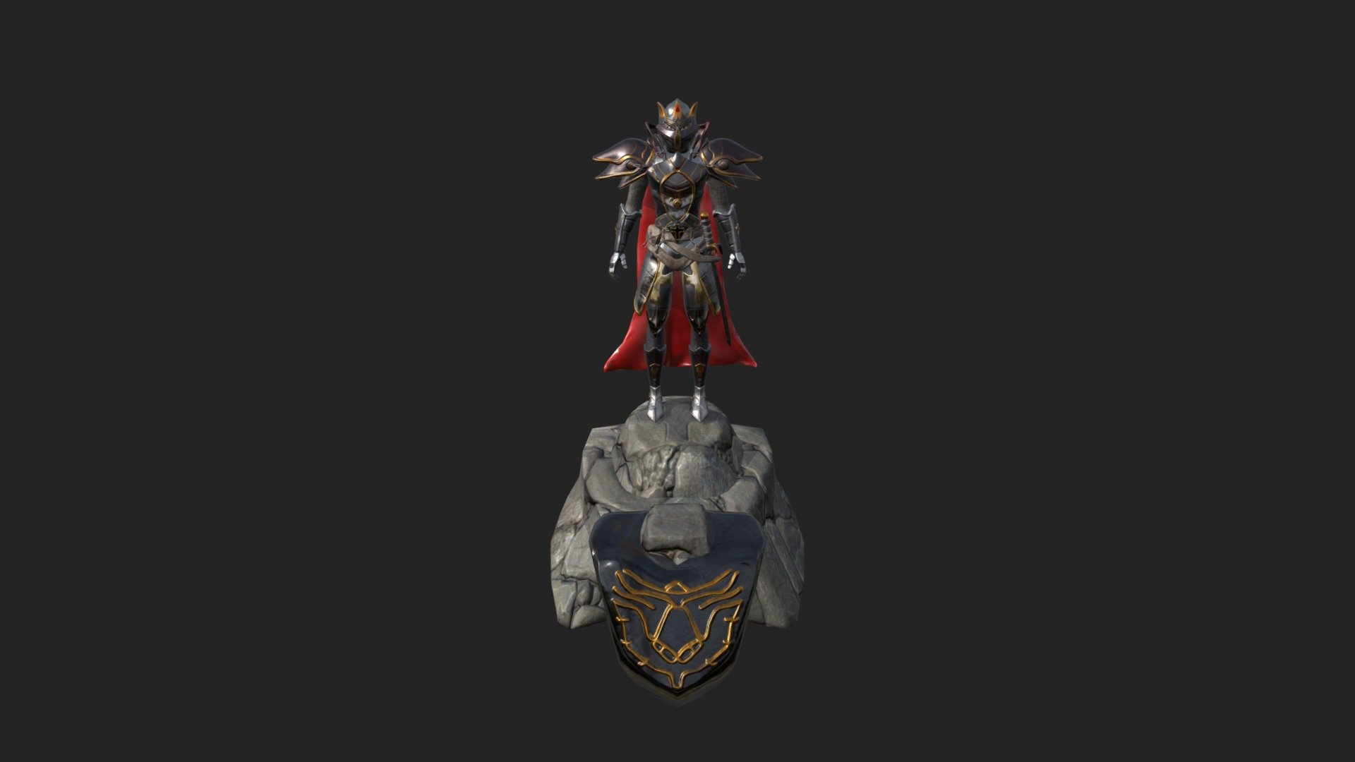 Knight Character Challenge - 3D model by CrimsonRainer (@chaoshound12 ...