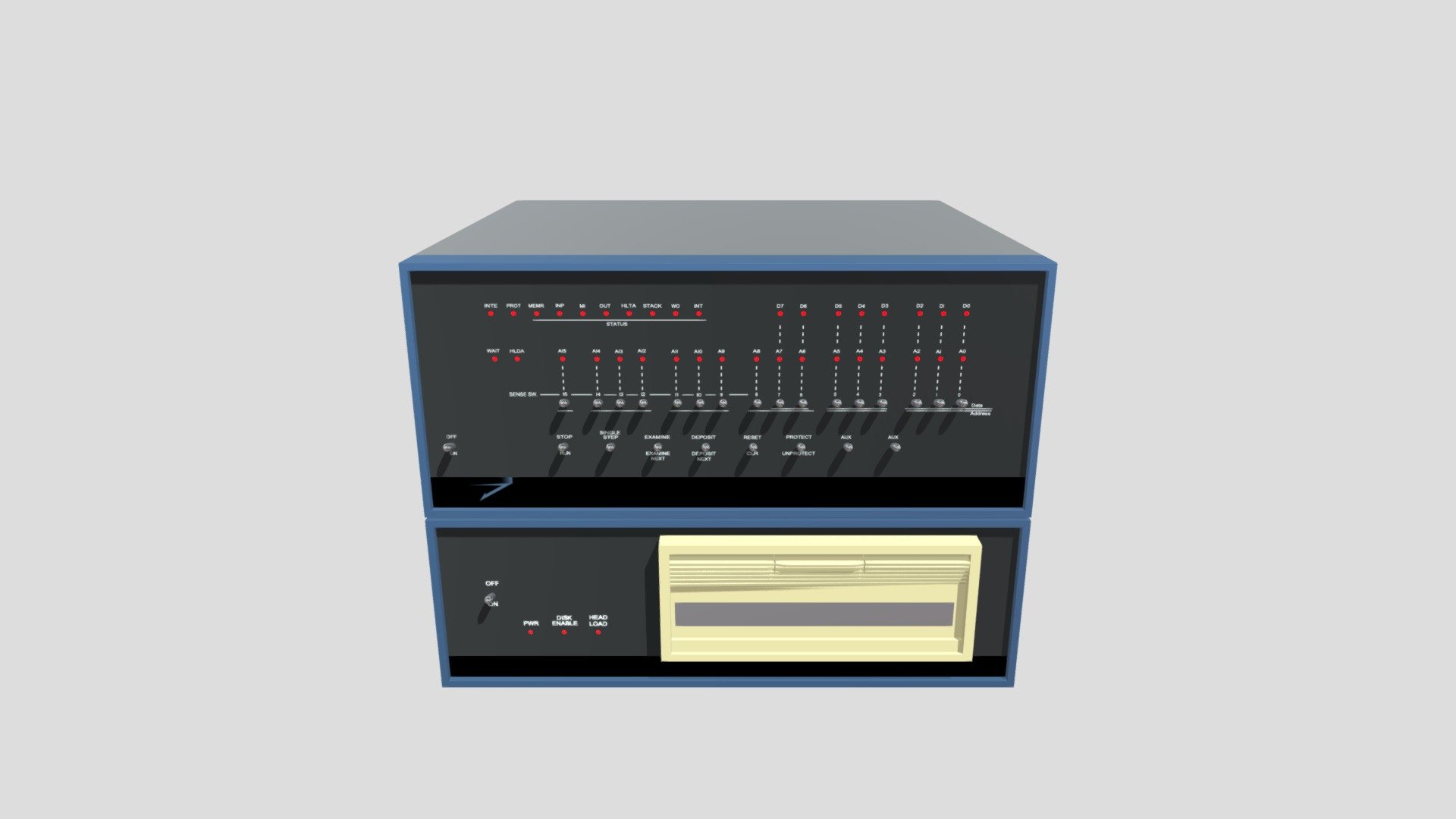 Altair 8800 and Disk Drive - Download Free 3D model by silverthegamer ...