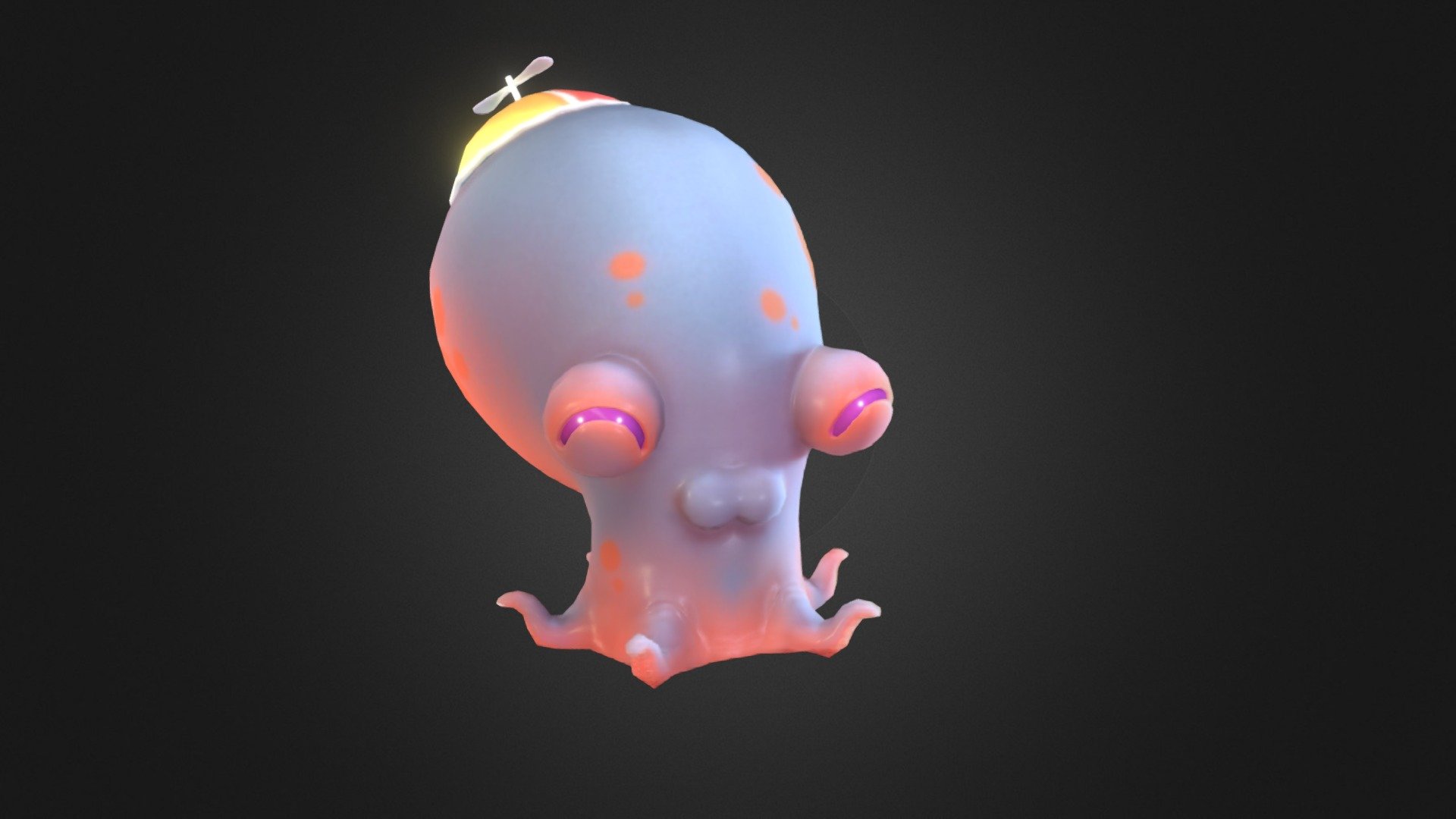 Happy Octopus - Download Free 3D model by moxstudios [d93c114] - Sketchfab