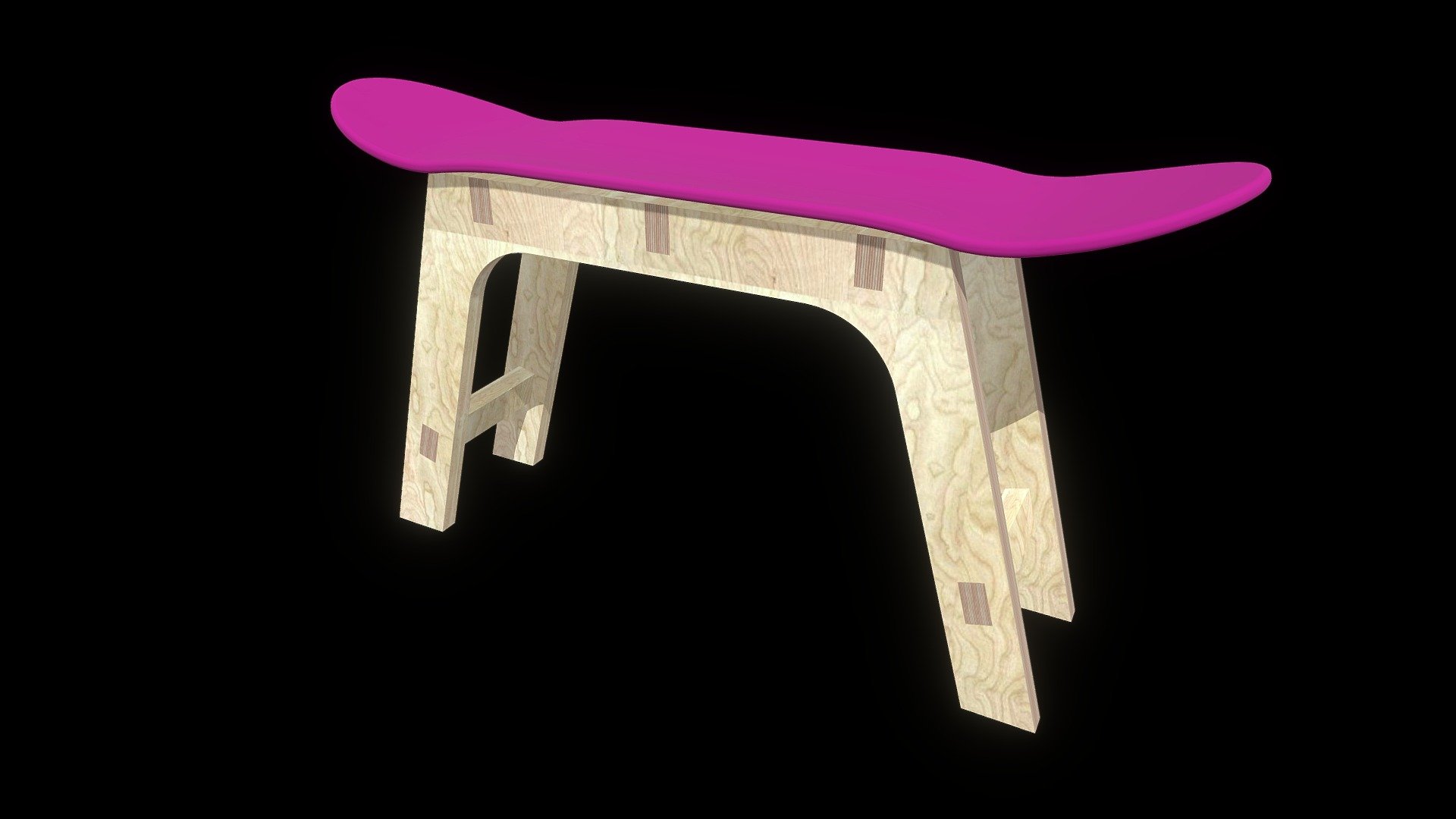 Skateboard Bench - 3D model by Christoph Weiß (@Christophweiss ...