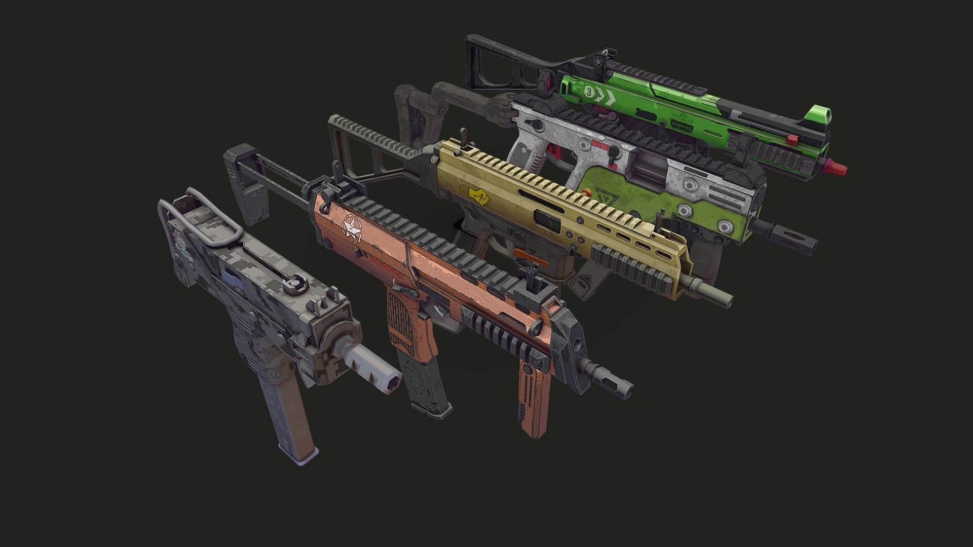 Weapon Model Kit - 3D model by Johnny Starkov (@JohnnyStark) [d9441d6 ...