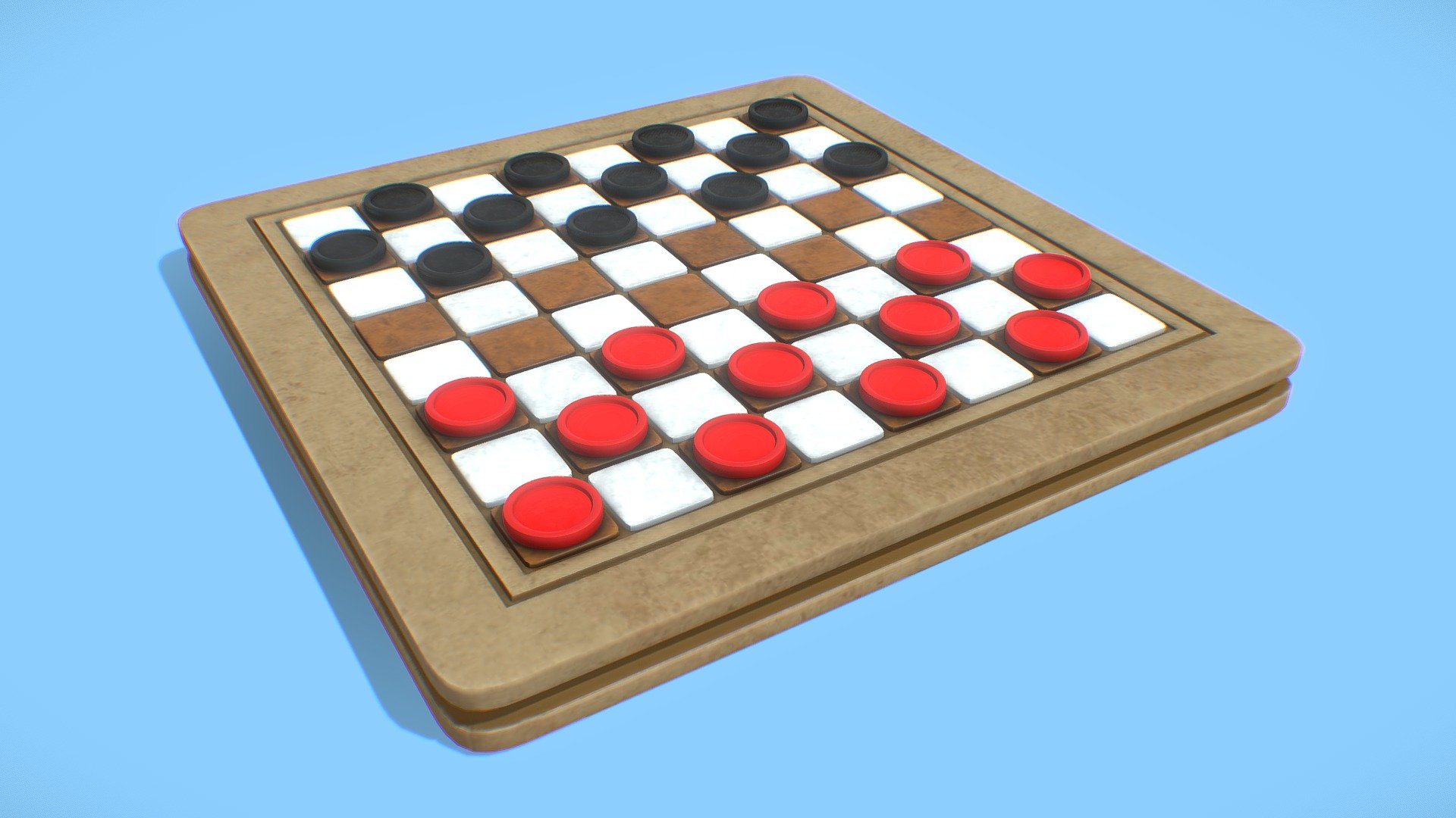 Checker Board - Download Free 3D model by AnshiNoWara NG+ ...