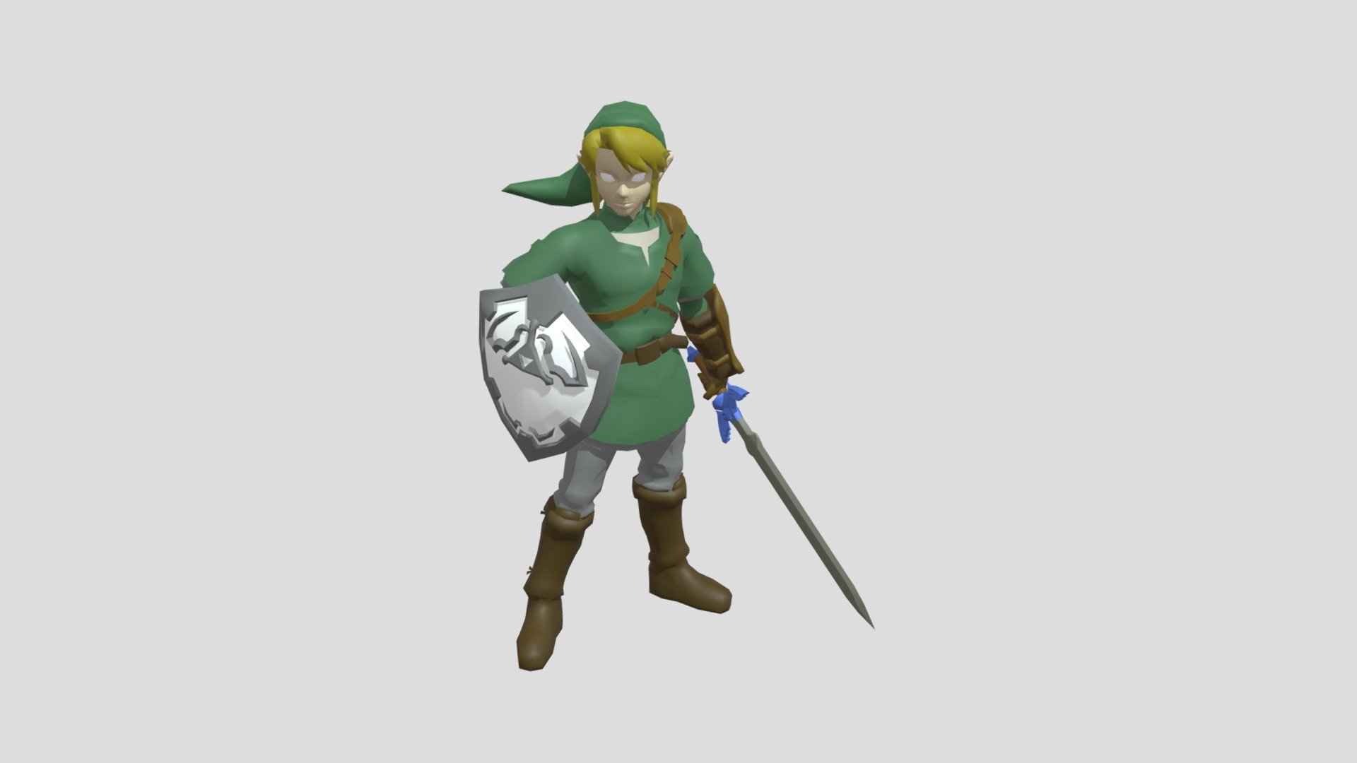 Link (Without eye and shield textures) - 3D model by calebw4 [d948acd ...