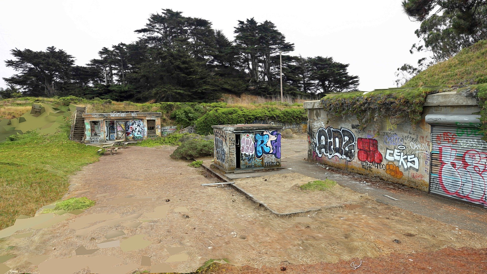 Battery Alexander at Fort Barry 2 - Marin County - Buy Royalty Free 3D ...