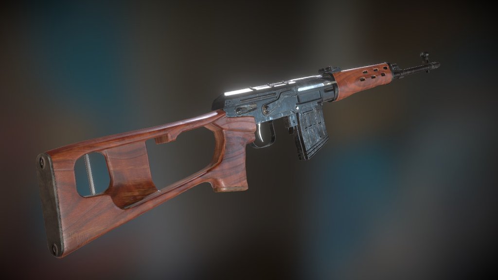 Dragonov SVD (Reworked) - 3D model by Robert Allsopp (@robertallsopp ...