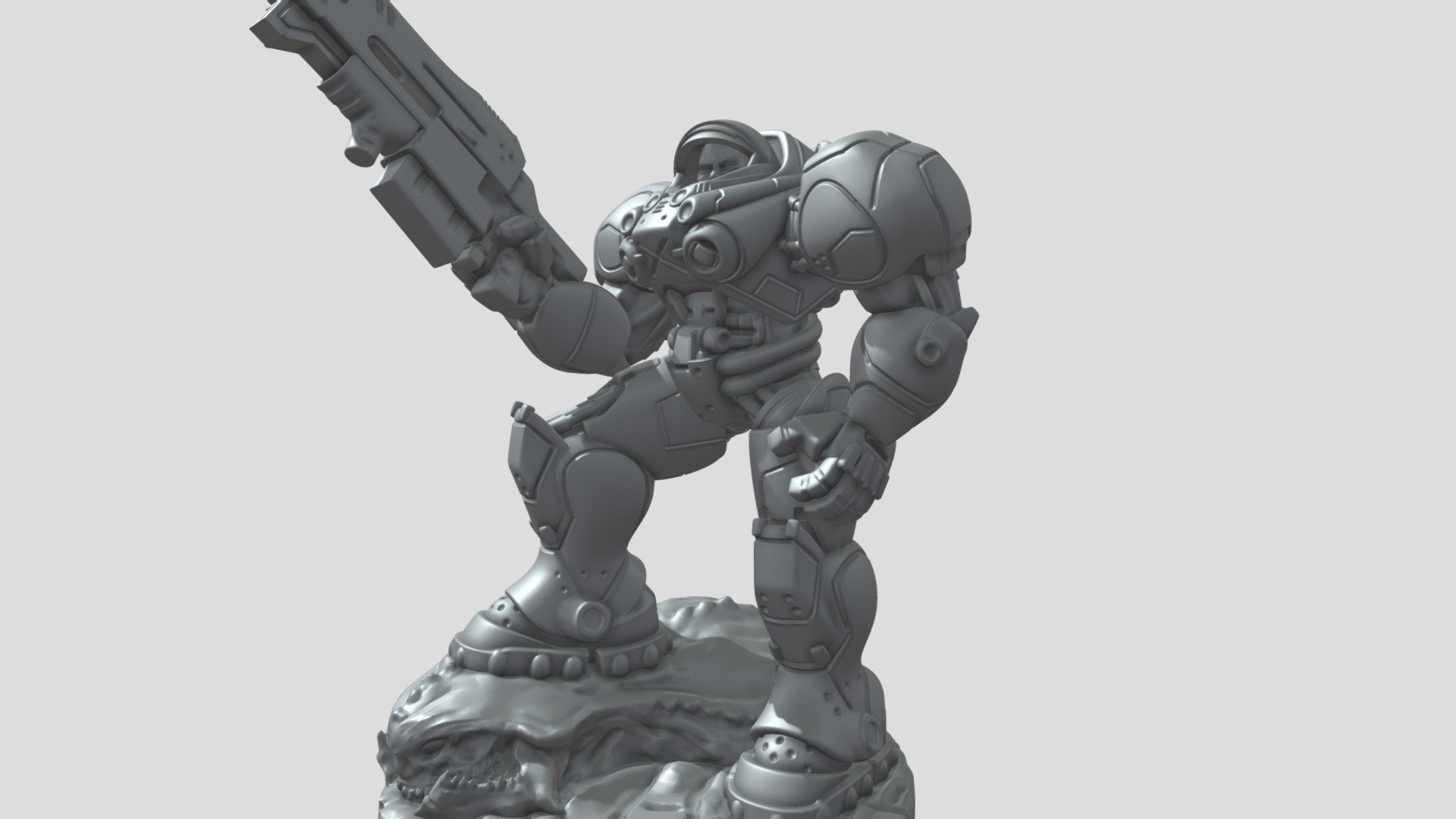 Star craft 2 Marine - 3D model by Nemo-MK2 [d949eef] - Sketchfab