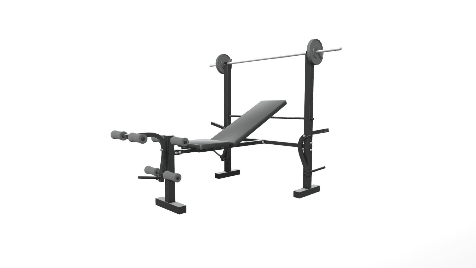 Incline Bench Press - 3D model by Fabiano Broday (@fbroday) [d94cc6b ...