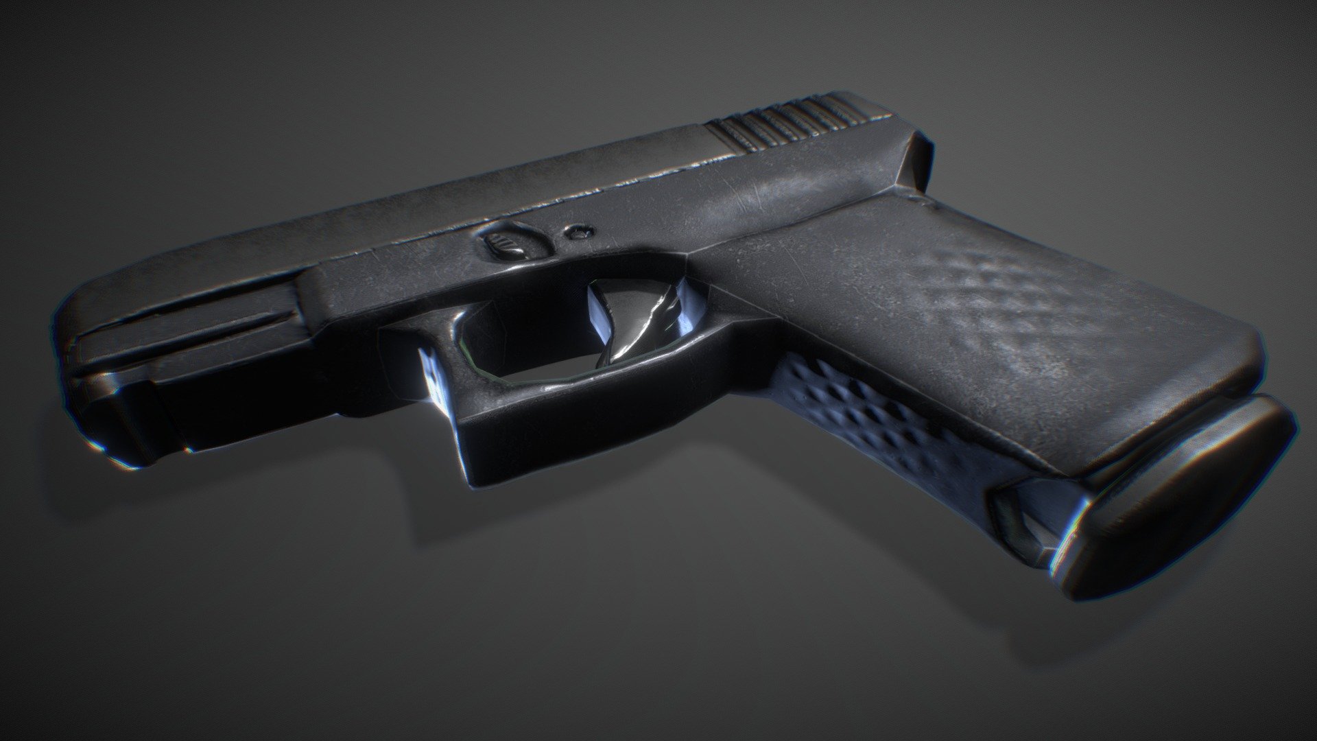 3D Handgun Lowpolygon - 3D model by shet123888 [d94d6ad] - Sketchfab