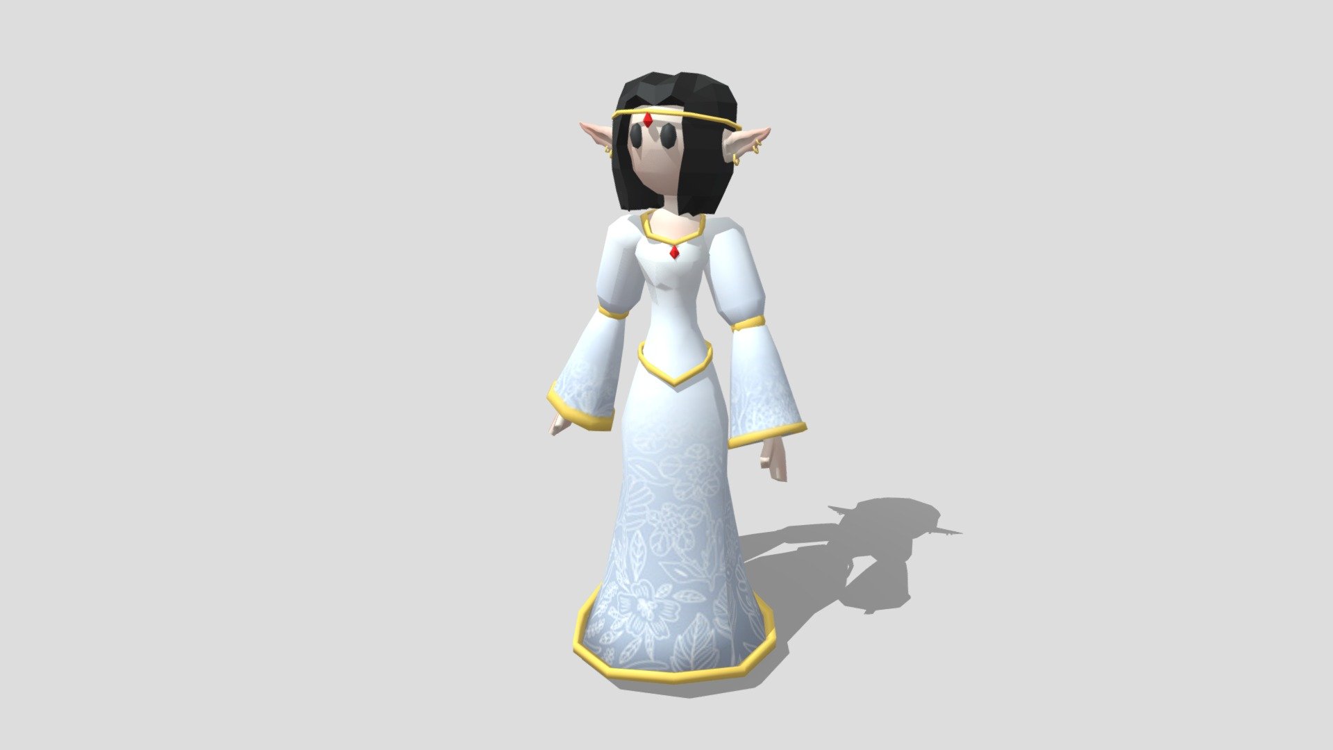 Elf Queen 3D character design - 3D model by megteagan [d94efb8] - Sketchfab