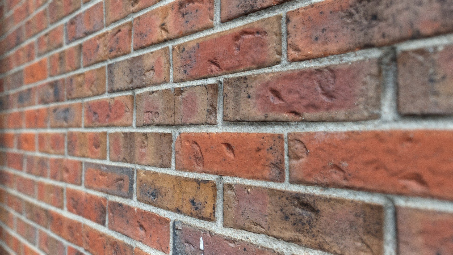 Brick Wall For House Siding Aged Mortar - Buy Royalty Free 3D model by ...