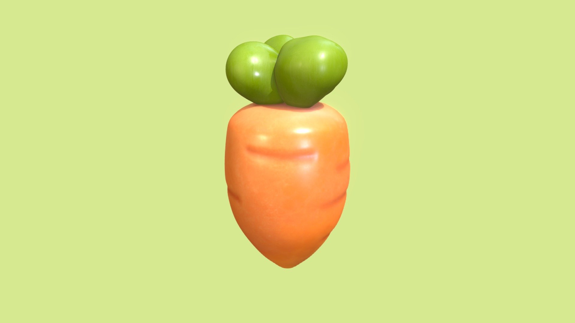Cute Carrot - 3D model by katenikles [d94fbe6] - Sketchfab
