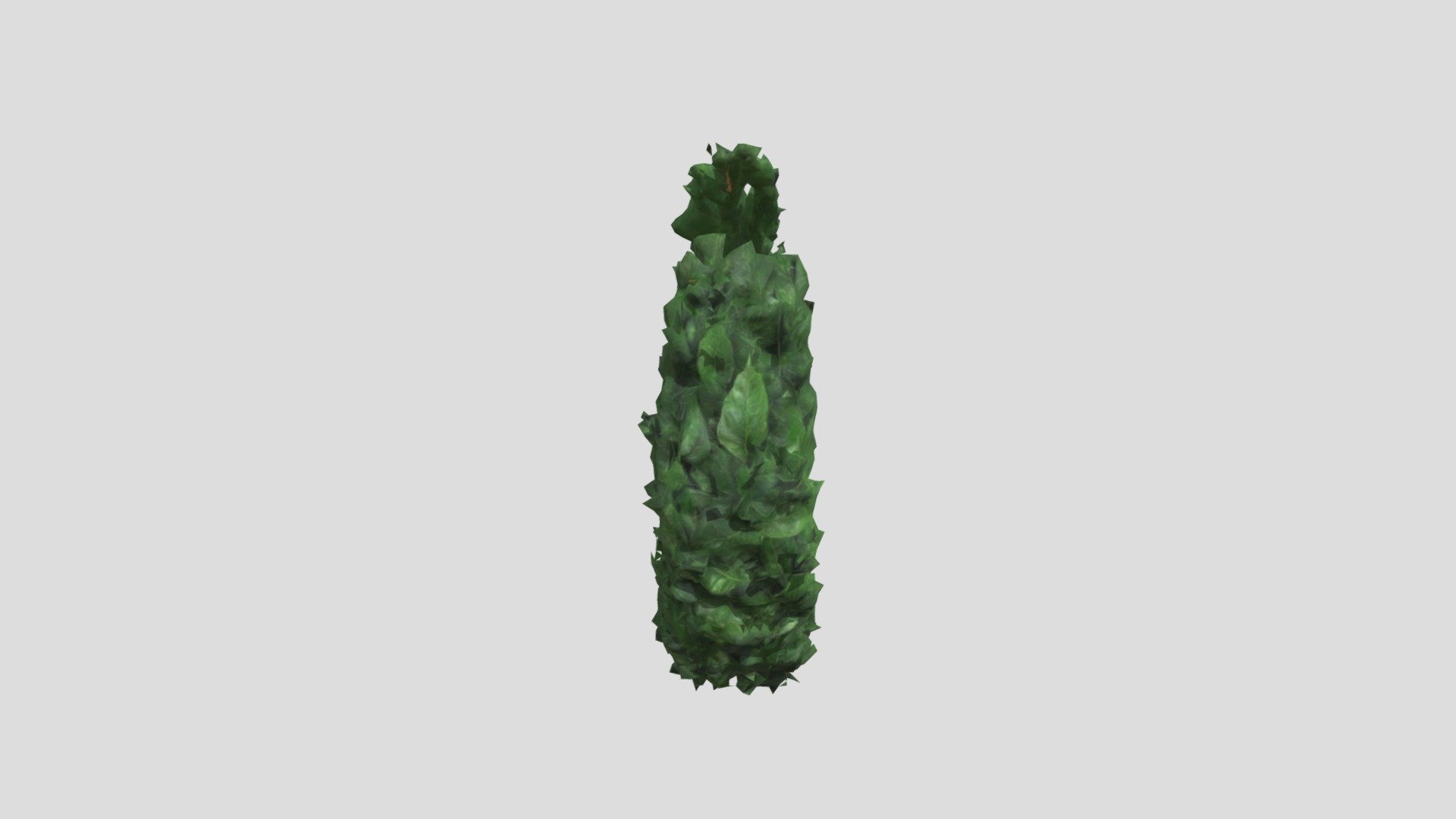 Green crescent made xmas tree leaves. - Download Free 3D model by ...