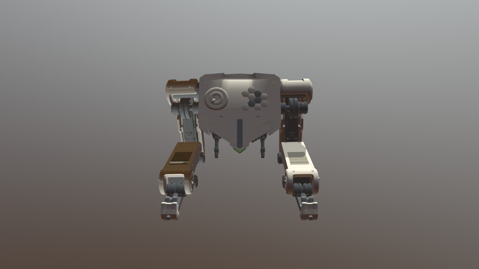 two legs robot walk - 3D model by Abdulkarim_13 [d95372b] - Sketchfab