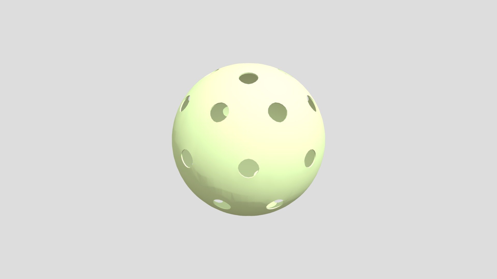 Pickleball yellow ball - 3D model by ale.guidara3d [d953868] - Sketchfab