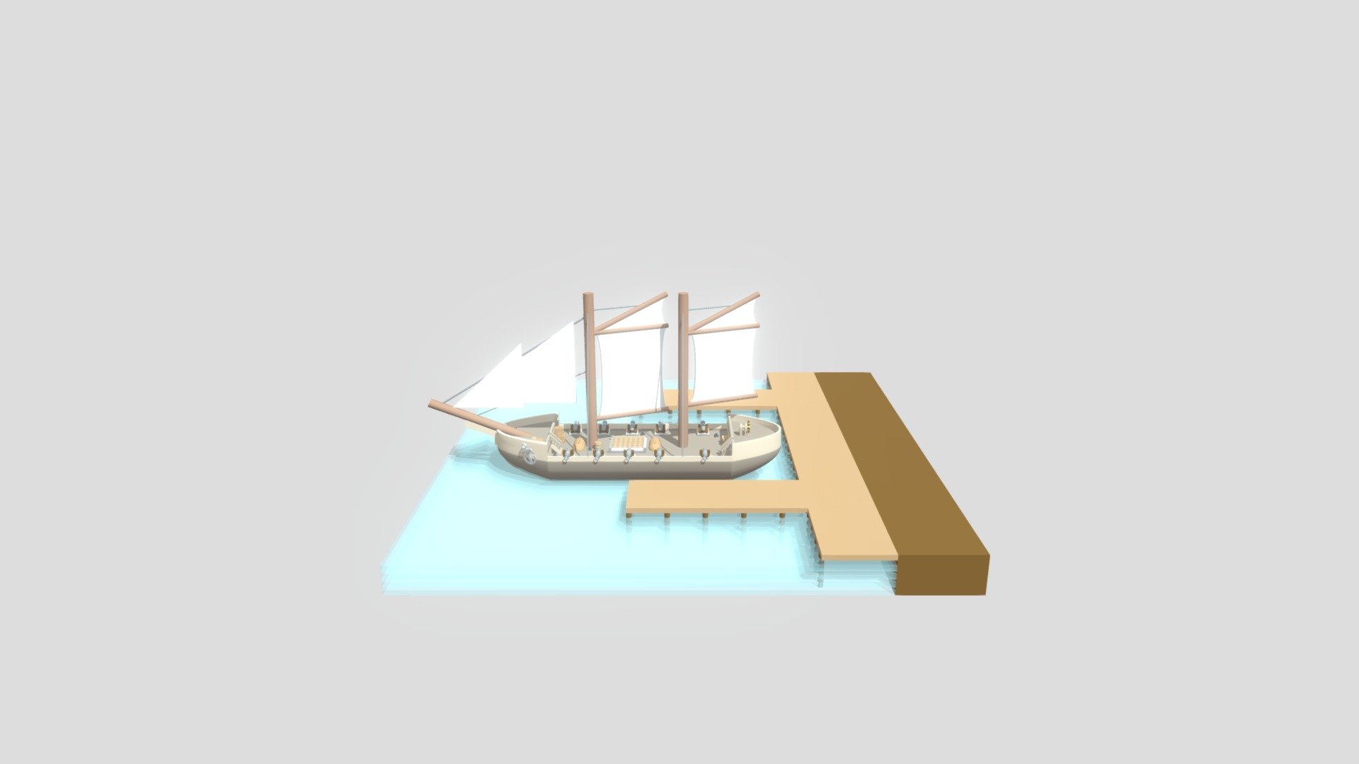 Harbor - 3D model by DarkCreeperDestroyer [d9545cd] - Sketchfab