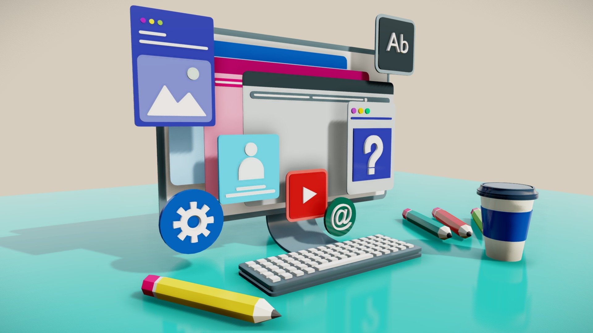 3D Illustration - 3D model by Poly Craftsman (@lowpolyartwork) [d954a4d ...