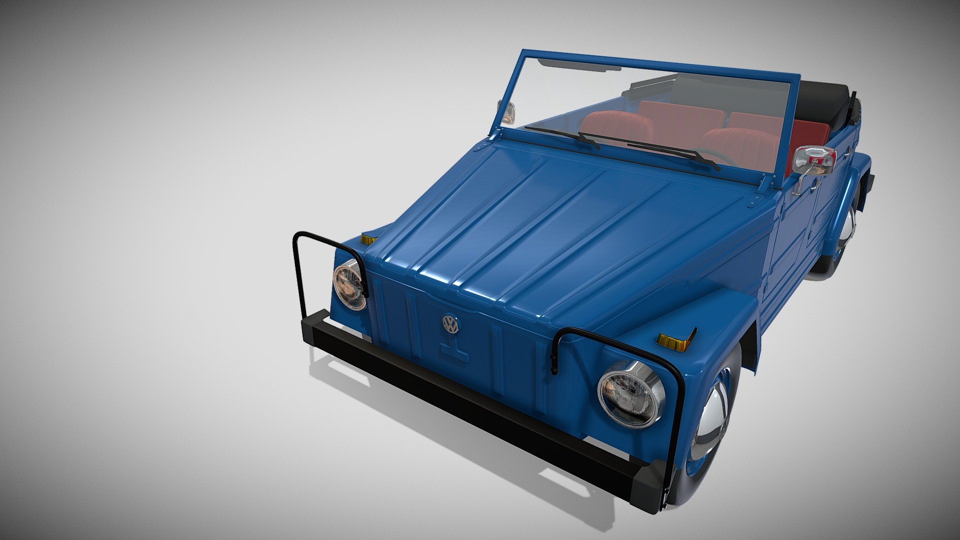 VW 181 Thing with interior - Buy Royalty Free 3D model by dragosburian ...
