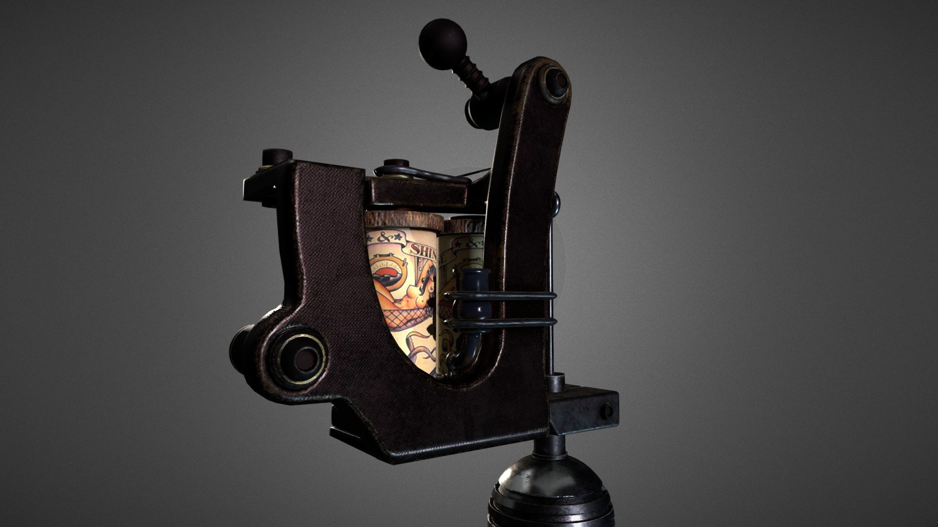 Bigwasp Tattoo Gun - 3D model by Céline Lauwaert (@CelineLauwaert ...