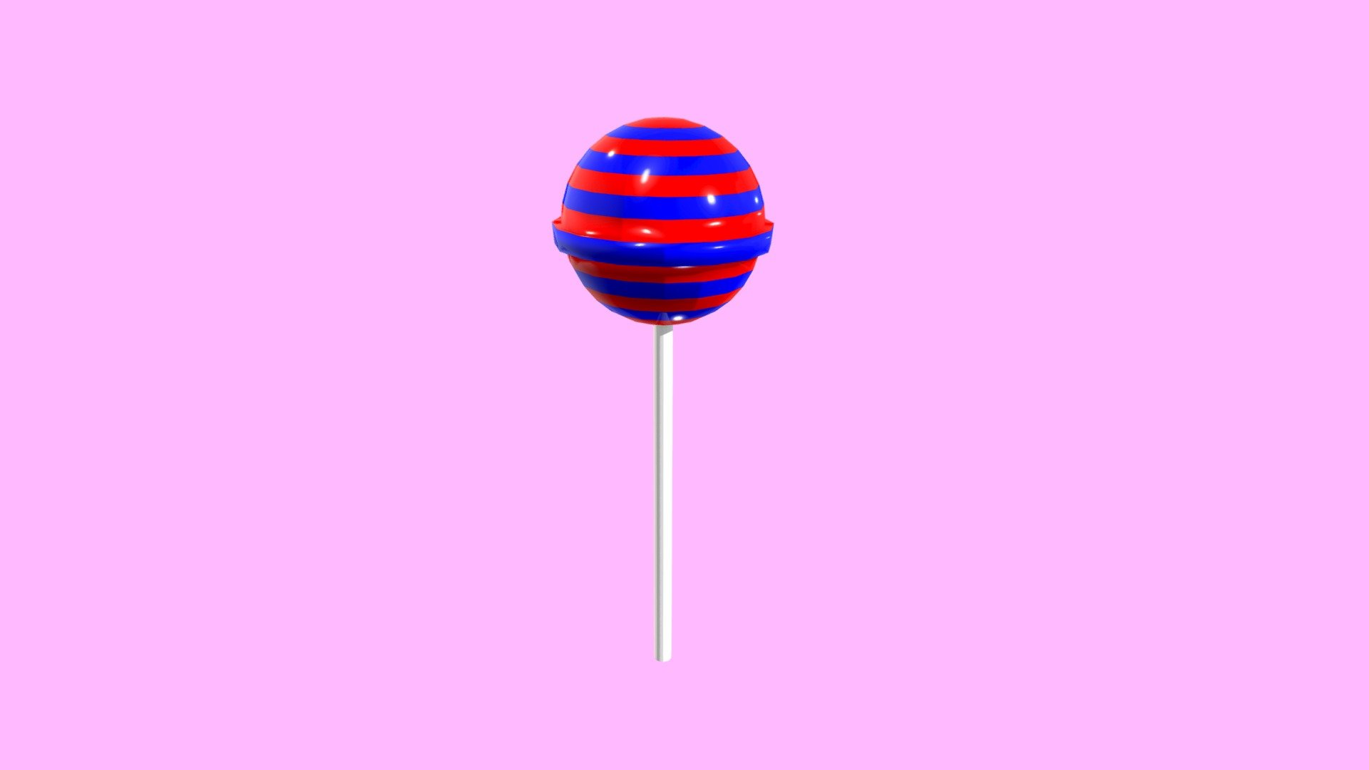 Low-poly trendy cute realistic lollipop on stick - Buy Royalty Free 3D ...