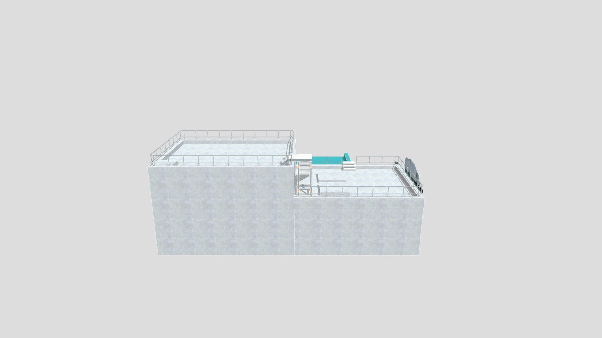 staircase and handrails 2 - 3D model by ksa2020 / Dezine 2020 (@ksa2020 ...