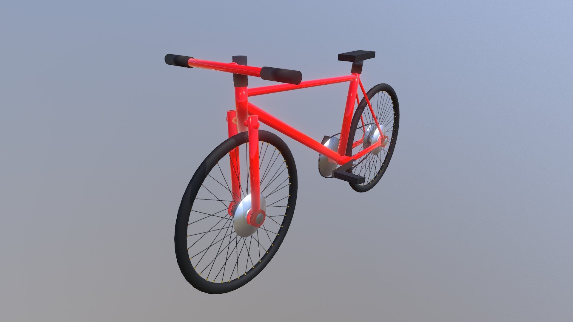 Bicycle (Only Primitive Shapes) - 3D model by Mario Gutierrez ...