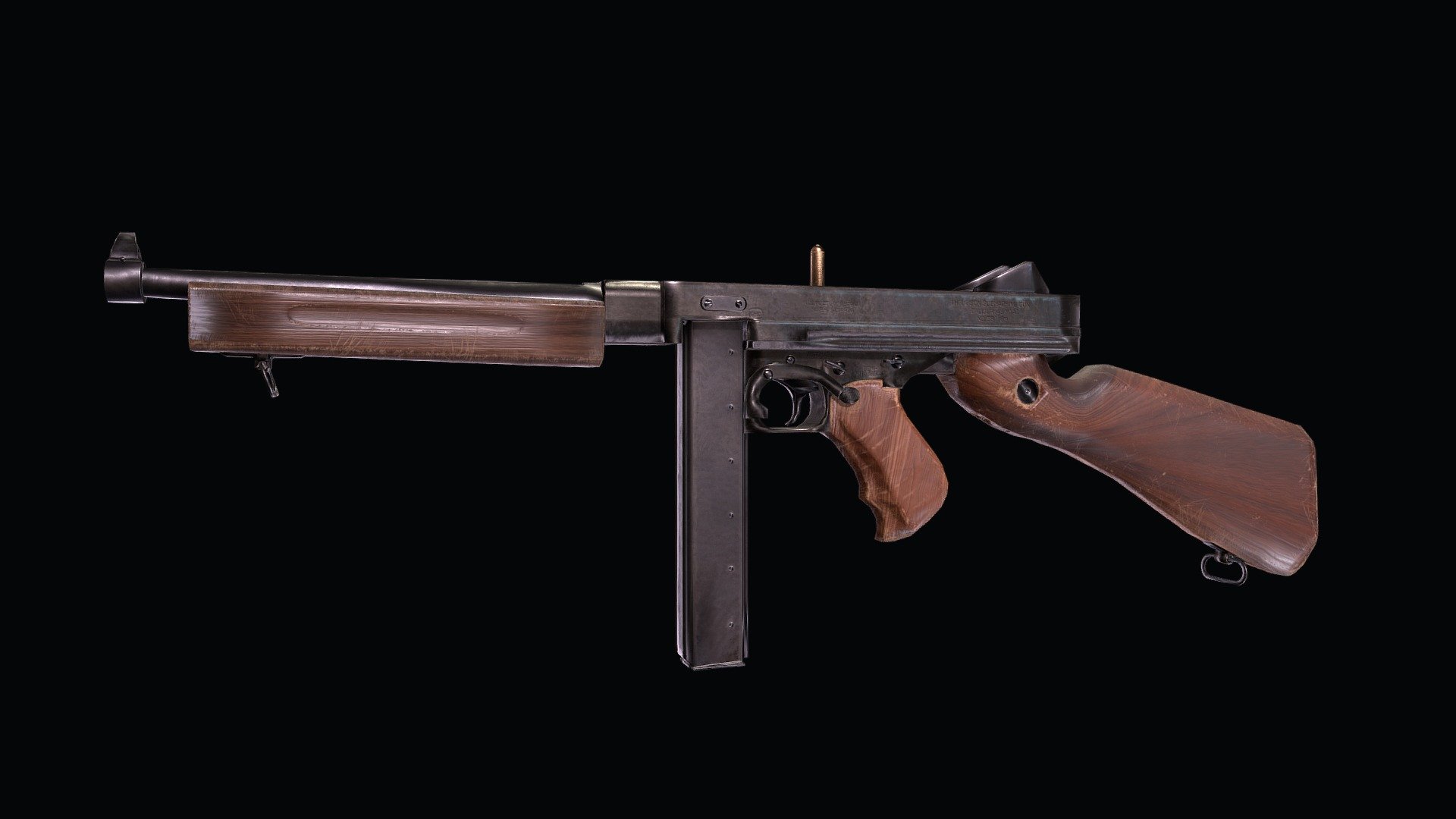 Thompson SMG WW2 - 3D model by majorleecrook3d [d958081] - Sketchfab