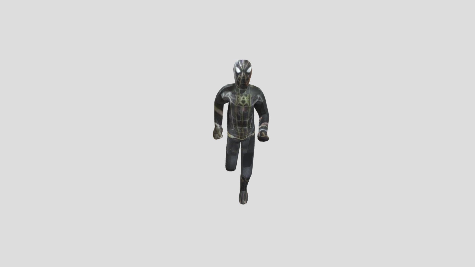 Tom spiderman gold black Running 3d fts - Download Free 3D model by ...