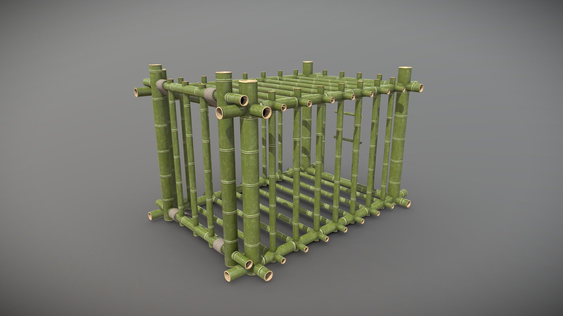 Bamboo Cage - 3D model by wlodarski3d [d959f79] - Sketchfab