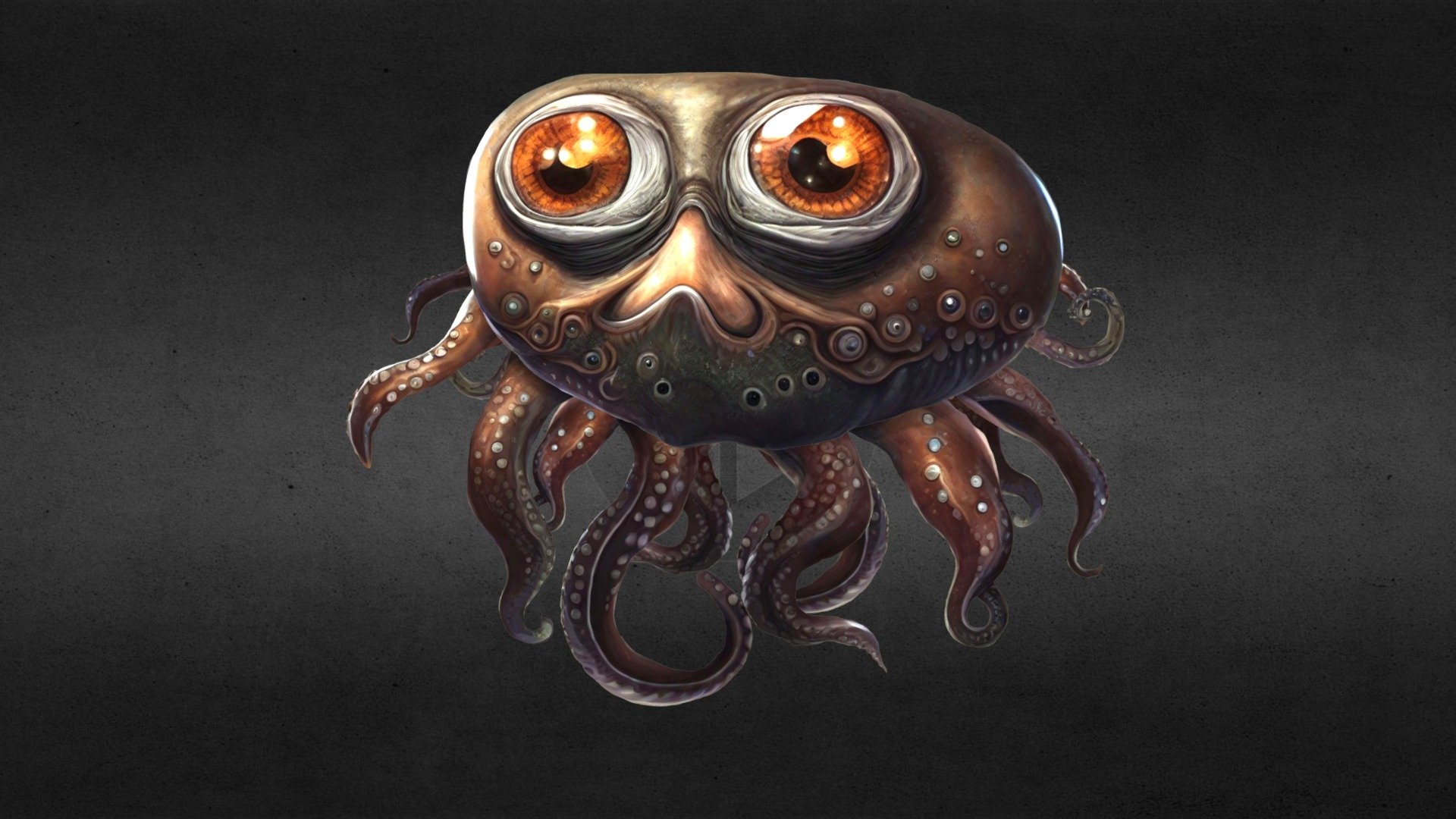 2d octopus, cartoon, animation - Buy Royalty Free 3D model by endike ...