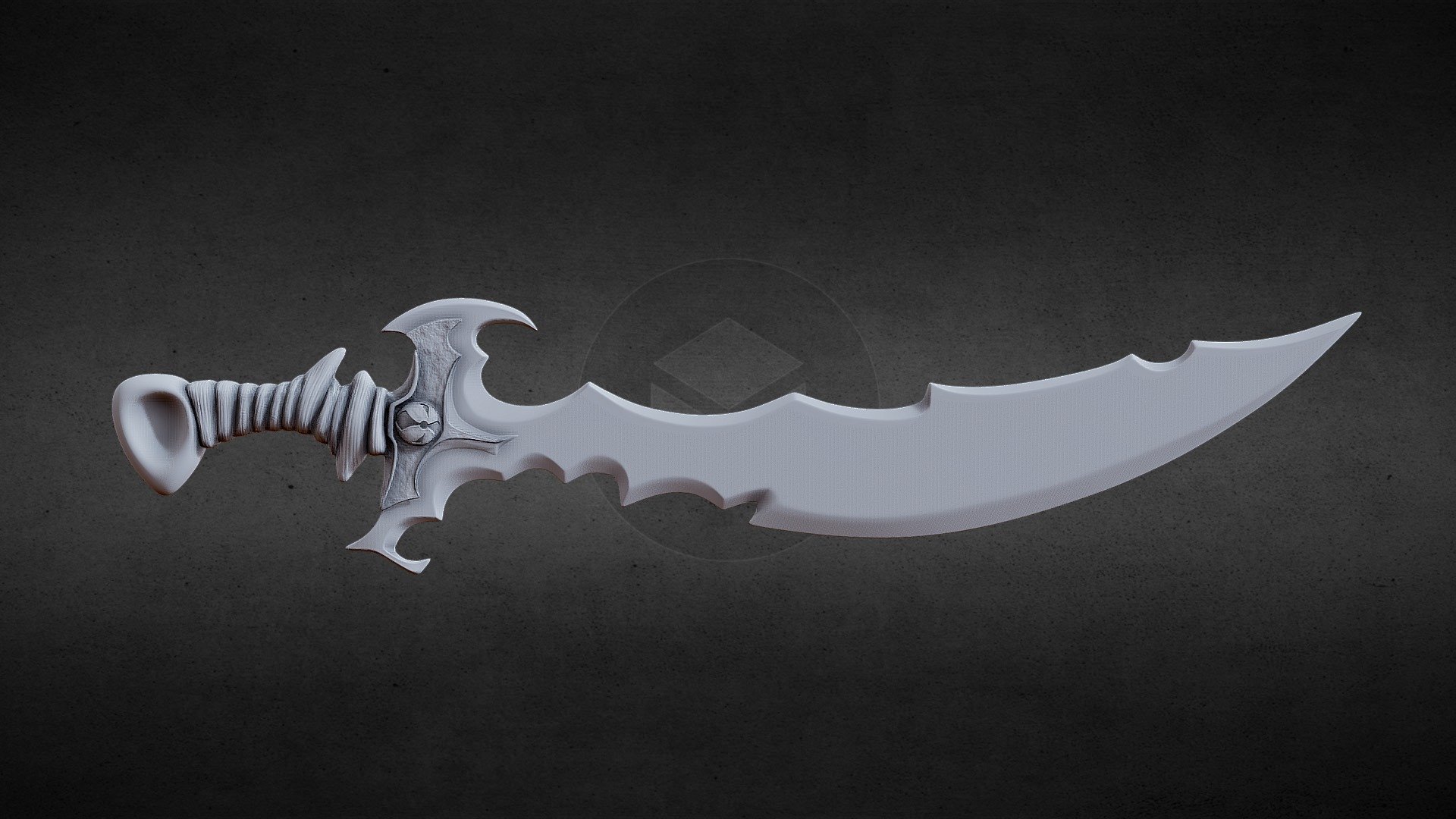 3D PRINTABLE ANGELA SWORD SPAWN 5 INCHES - Buy Royalty Free 3D model by ...