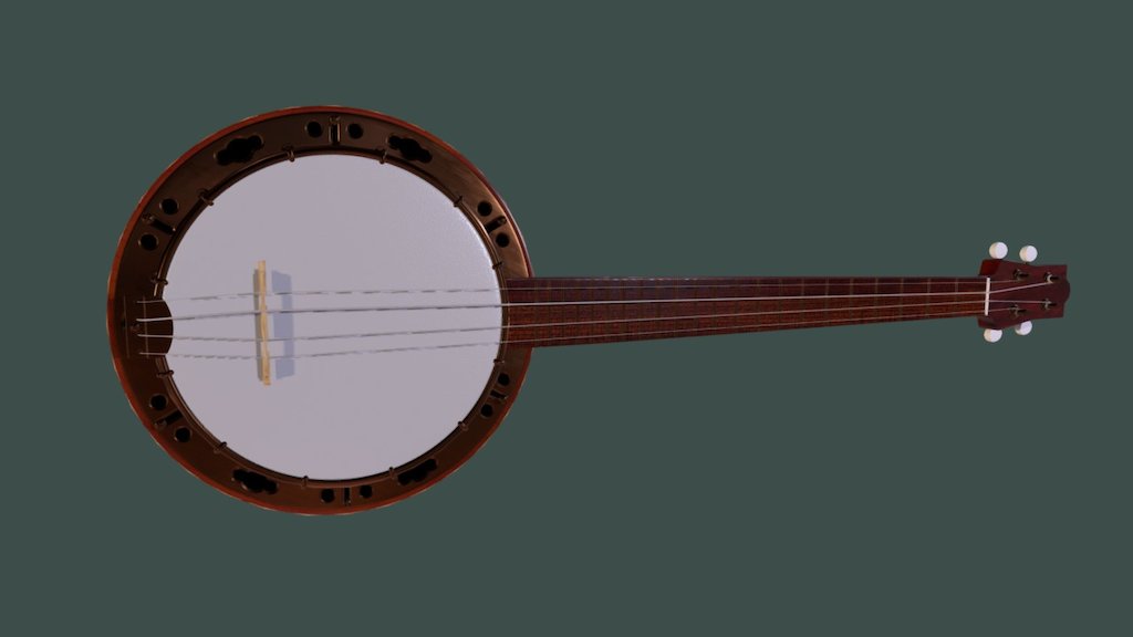 Banjo - 3D model by saint_sellotape [d95e922] - Sketchfab