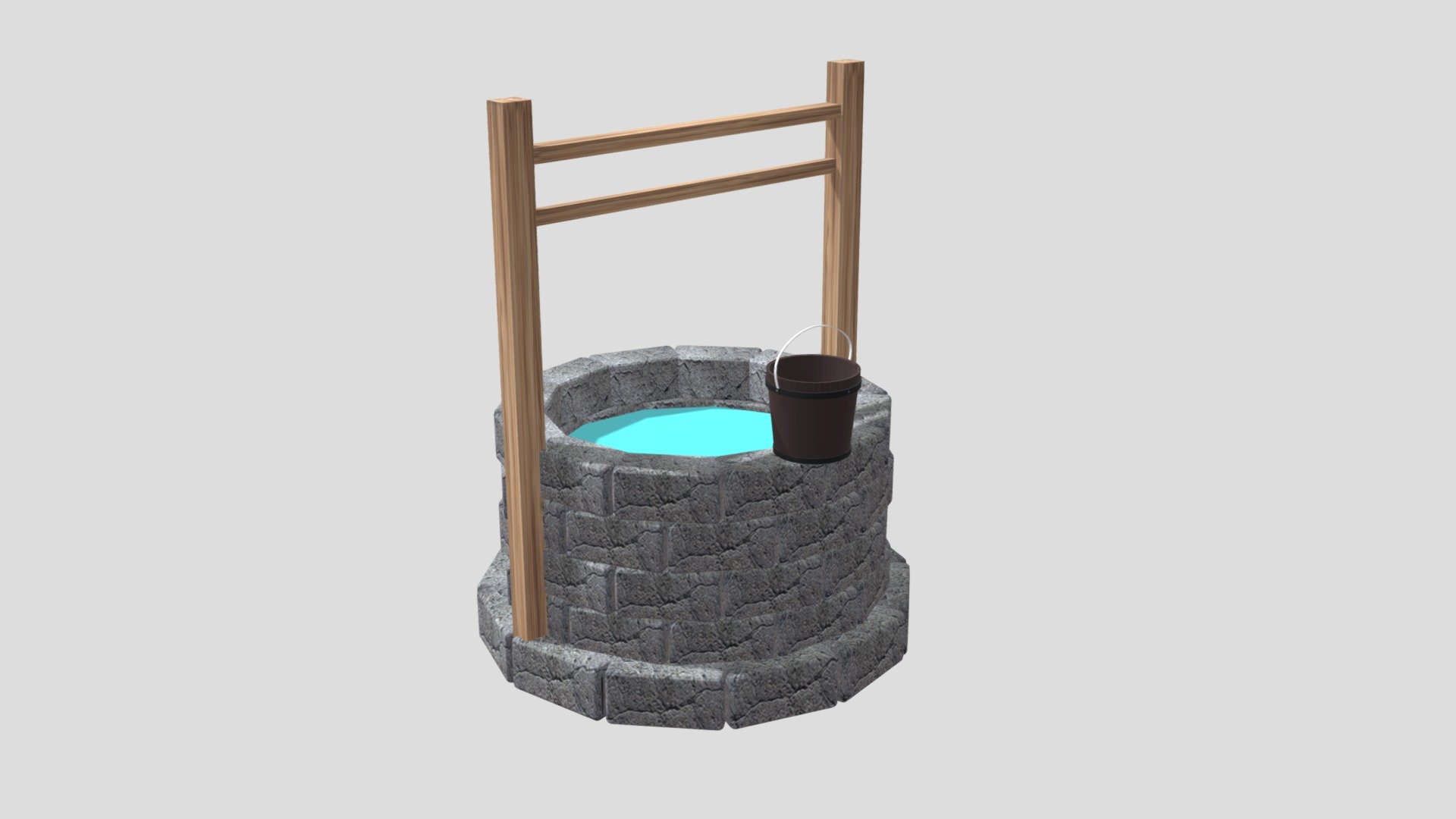 Bucket and Well - 3D model by Starcasm [d95f1d8] - Sketchfab